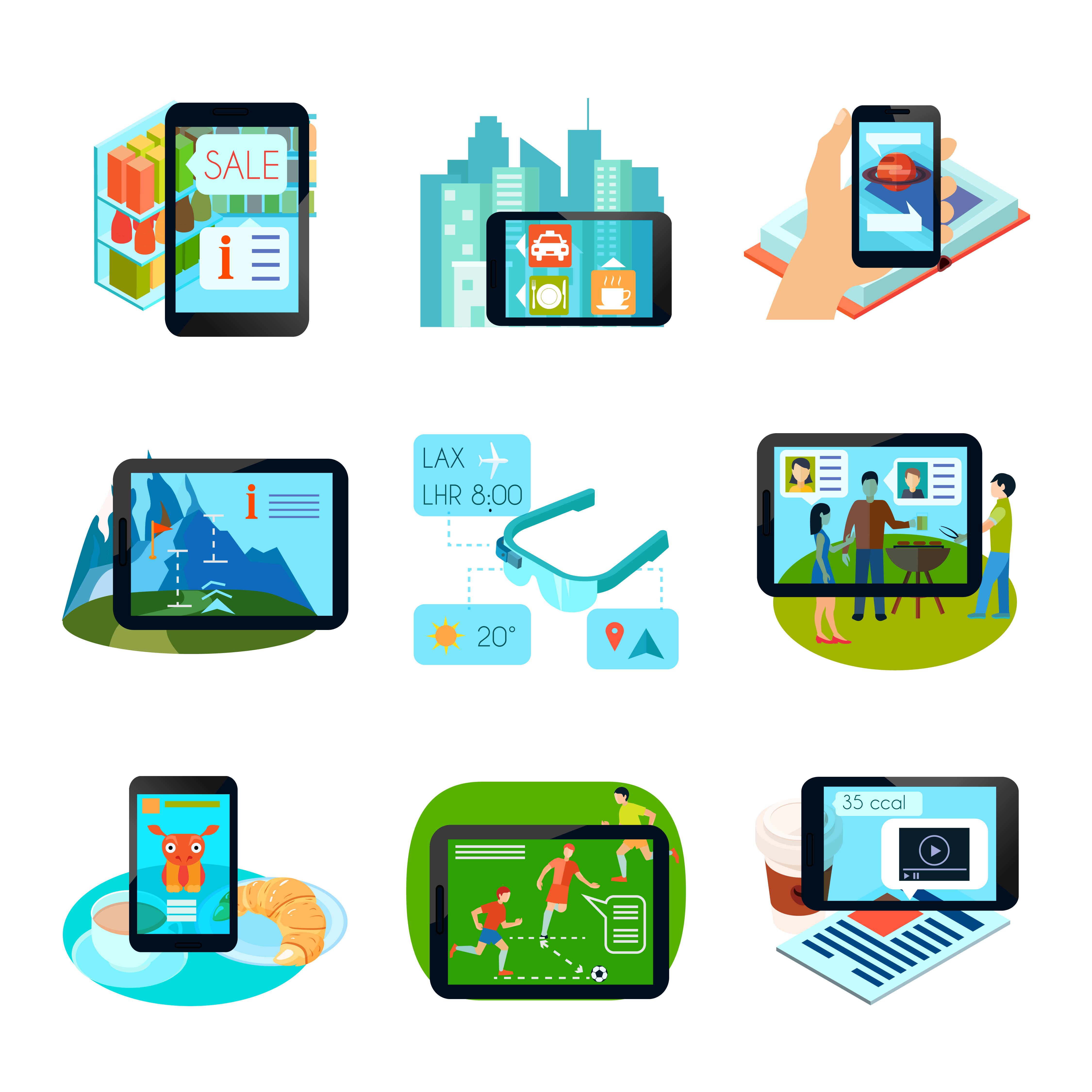 Augmented Reality Icons Set 484379 Vector Art at Vecteezy Augmented Reality Icons Set 484379 Vector Art at Vecteezy