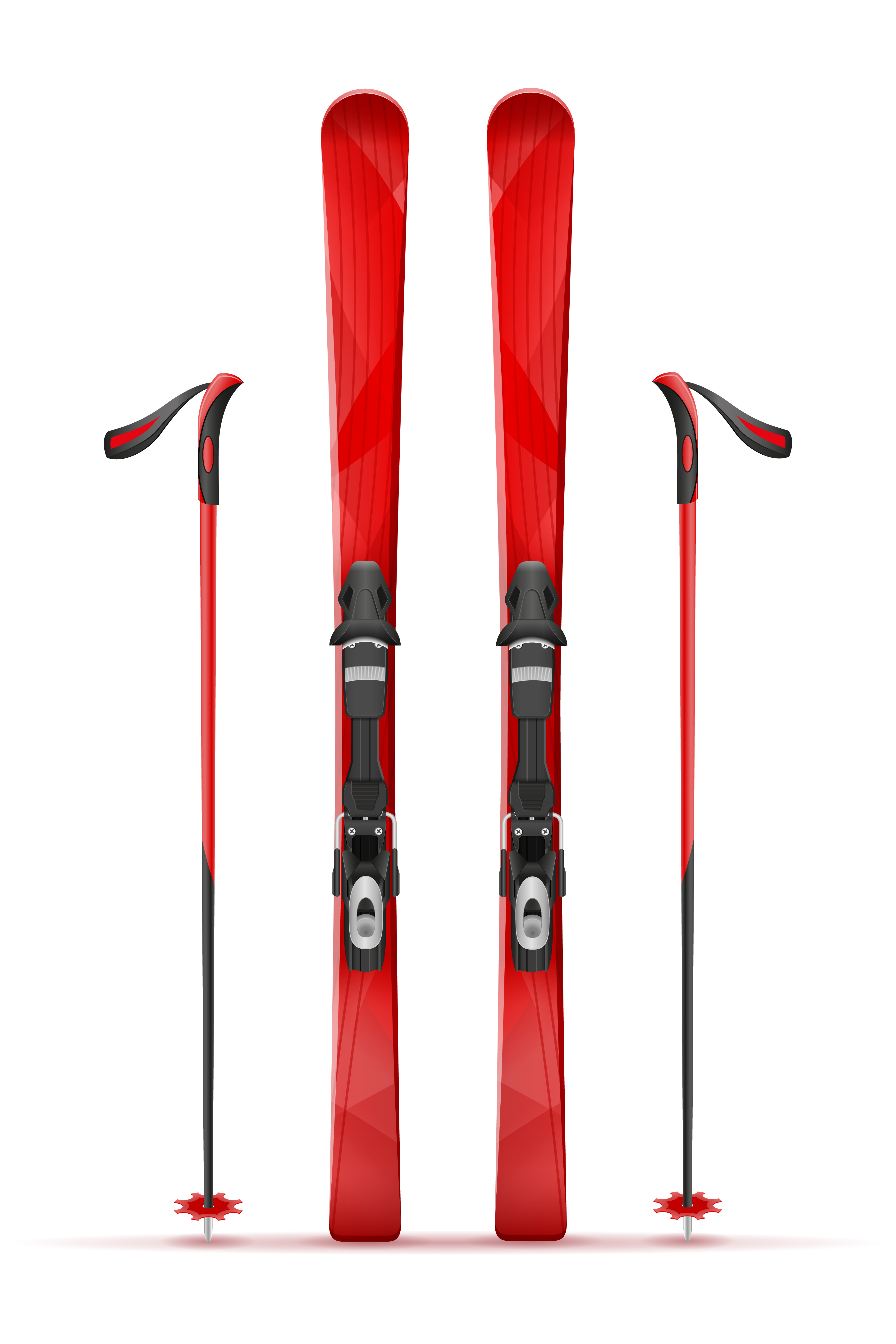mountain ski and stick vector illustration 490815 Vector Art at Vecteezy
