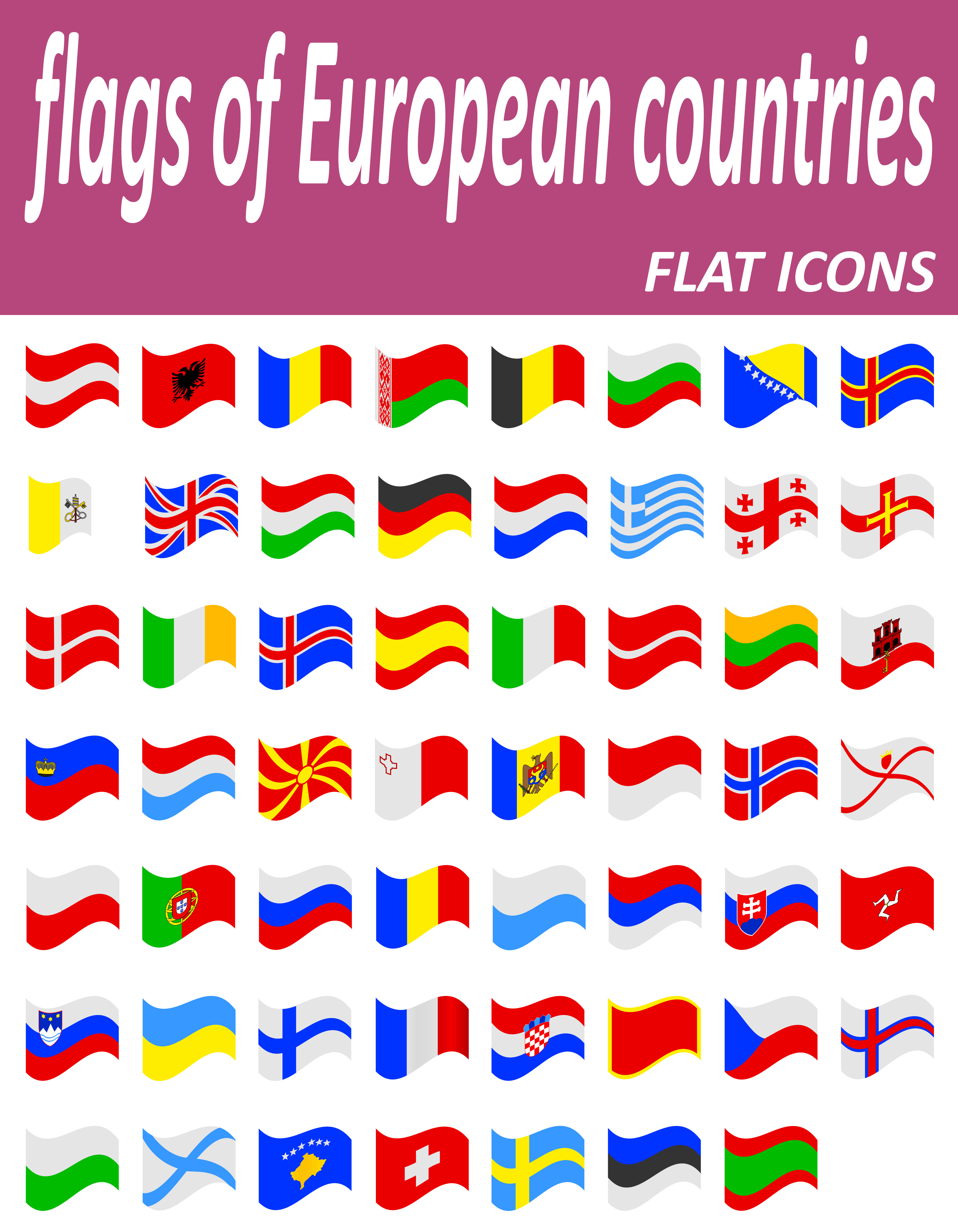flags of european countries flaticons vector illustration 490886 Vector ... flags of european countries flaticons vector illustration 490886 Vector ...
