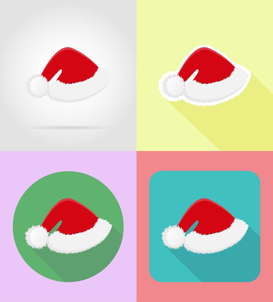 christmas and new year flat icons vector illustration 490997 Vector Art ...