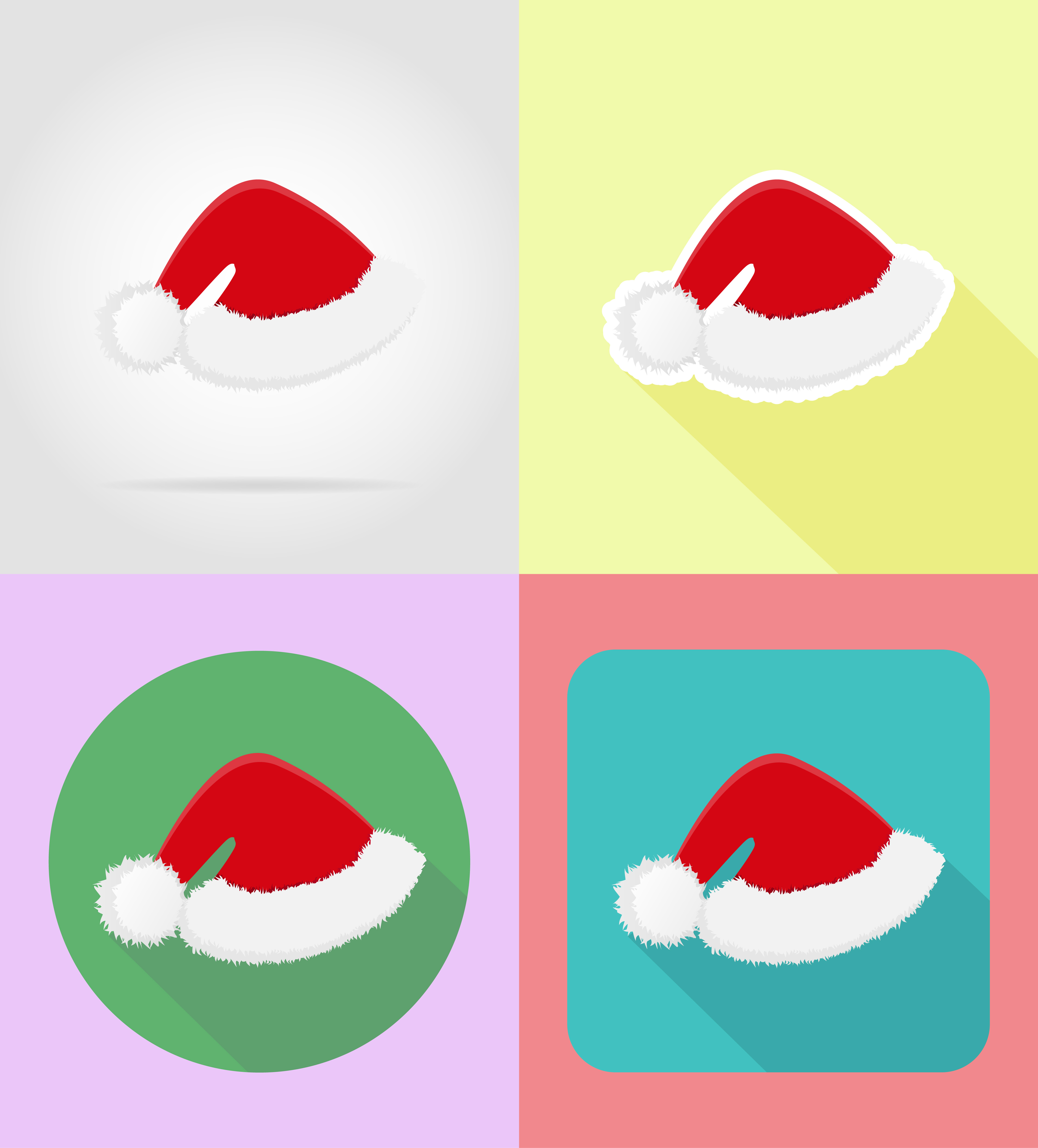 christmas and new year flat icons vector illustration 490997 Vector Art ...