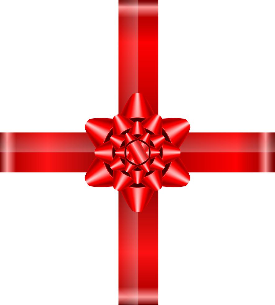 red bow with ribbons vector illustration 493516 Vector Art at Vecteezy