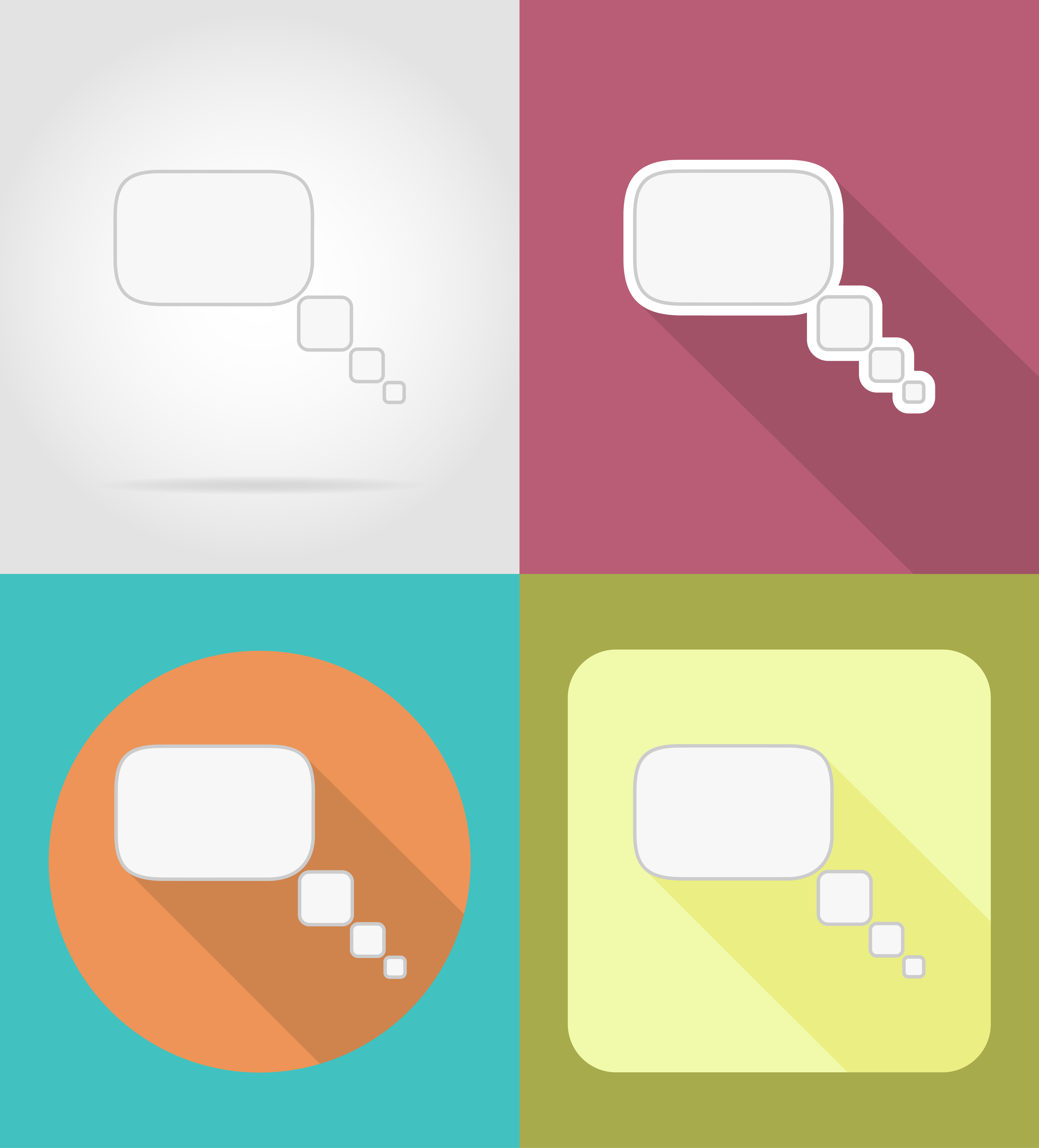 speech bubbles flat icons vector illustration 494337 Vector Art at Vecteezy