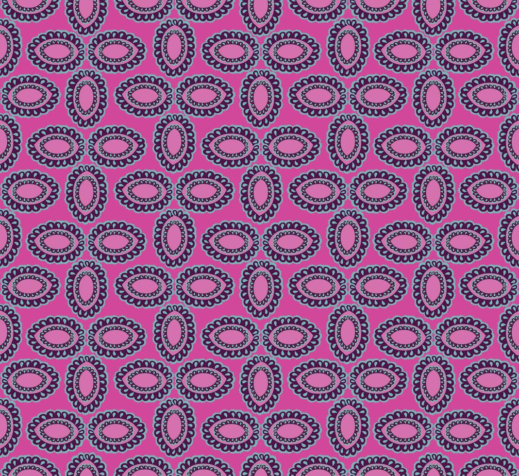 Abstract Oriental Floral Tile Pattern Geometric Ornament 502256 Vector
