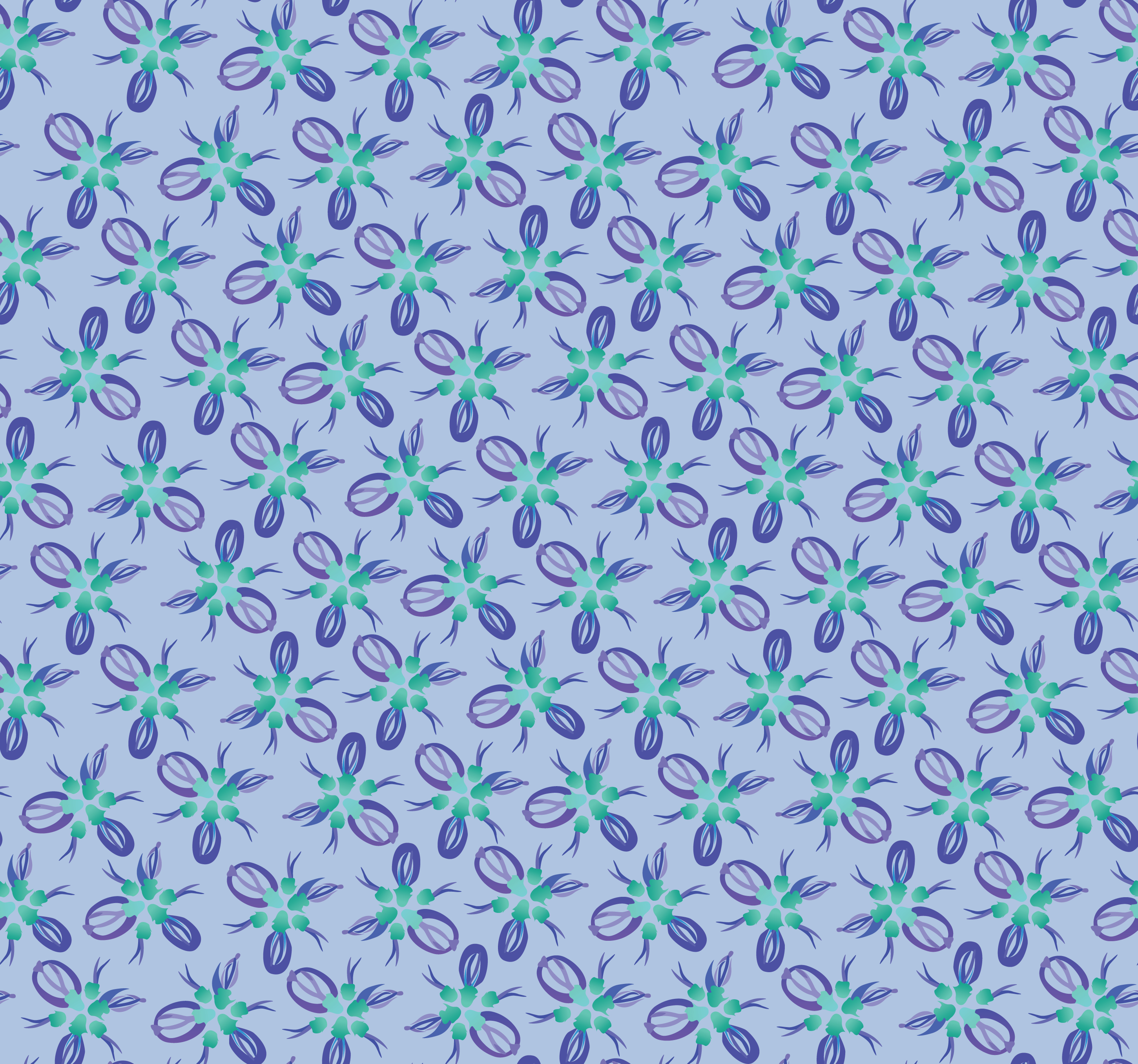 Abstract Oriental Floral Tile Pattern Geometric Ornament 502259 Vector