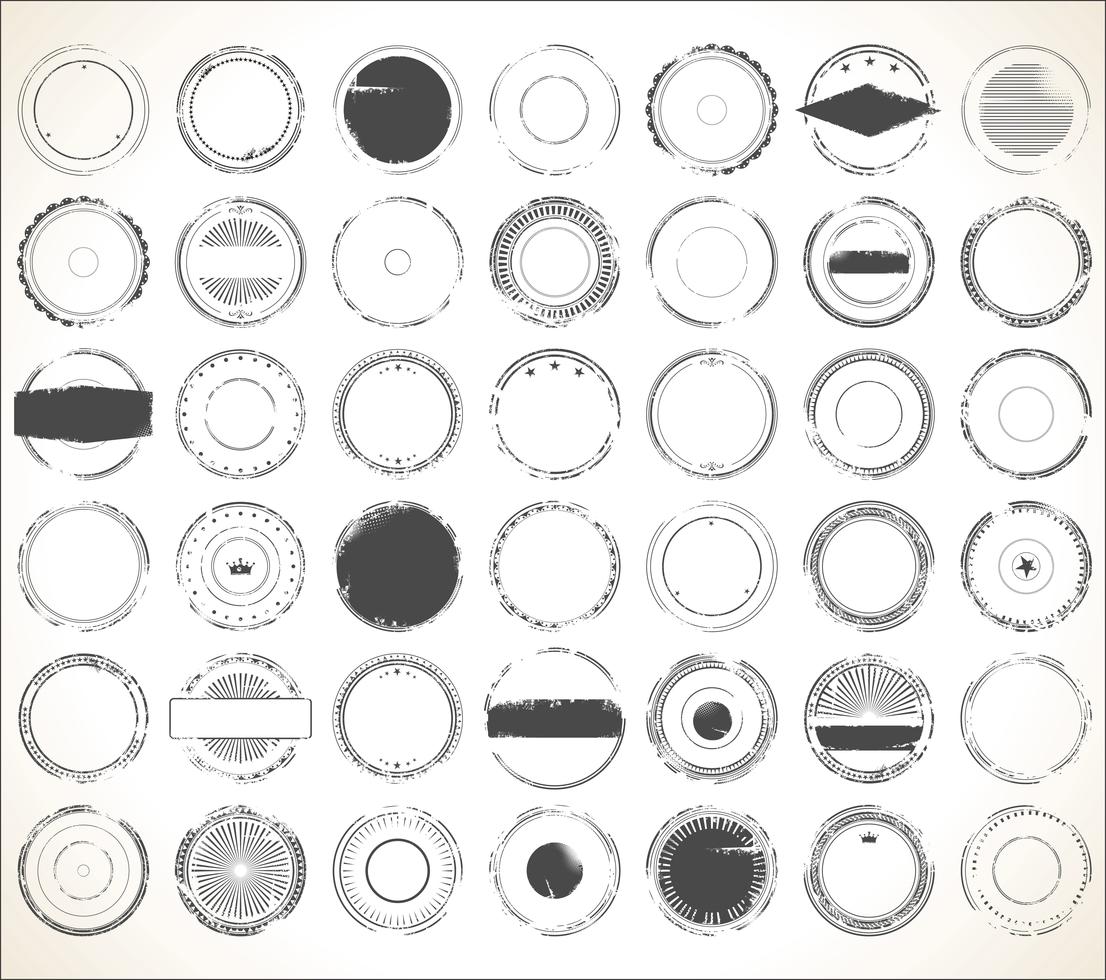 Empty grunge rubber stamp collection 502904 Vector Art at Vecteezy