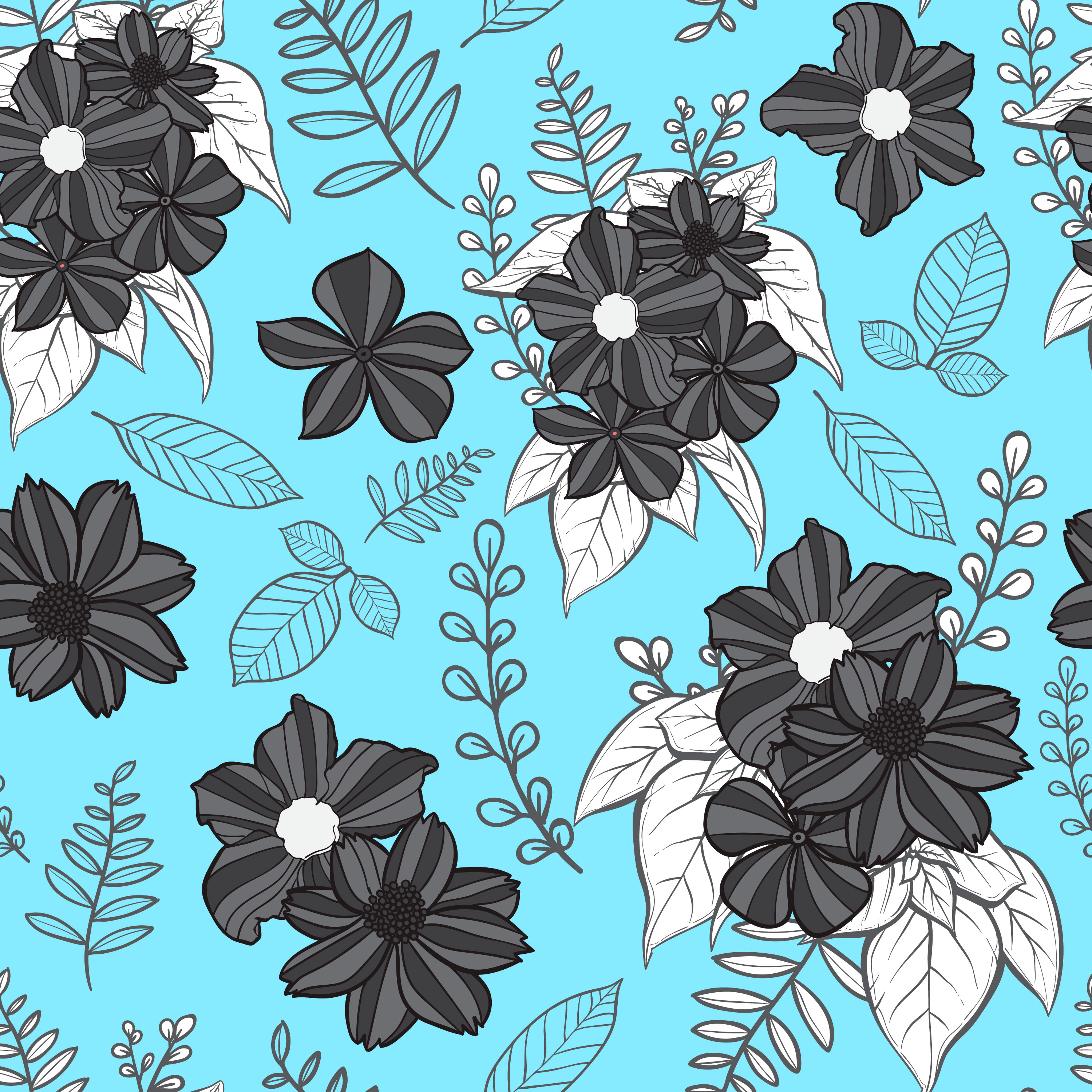 flower seamless pattern, floral pattern 506686 Vector Art at Vecteezy