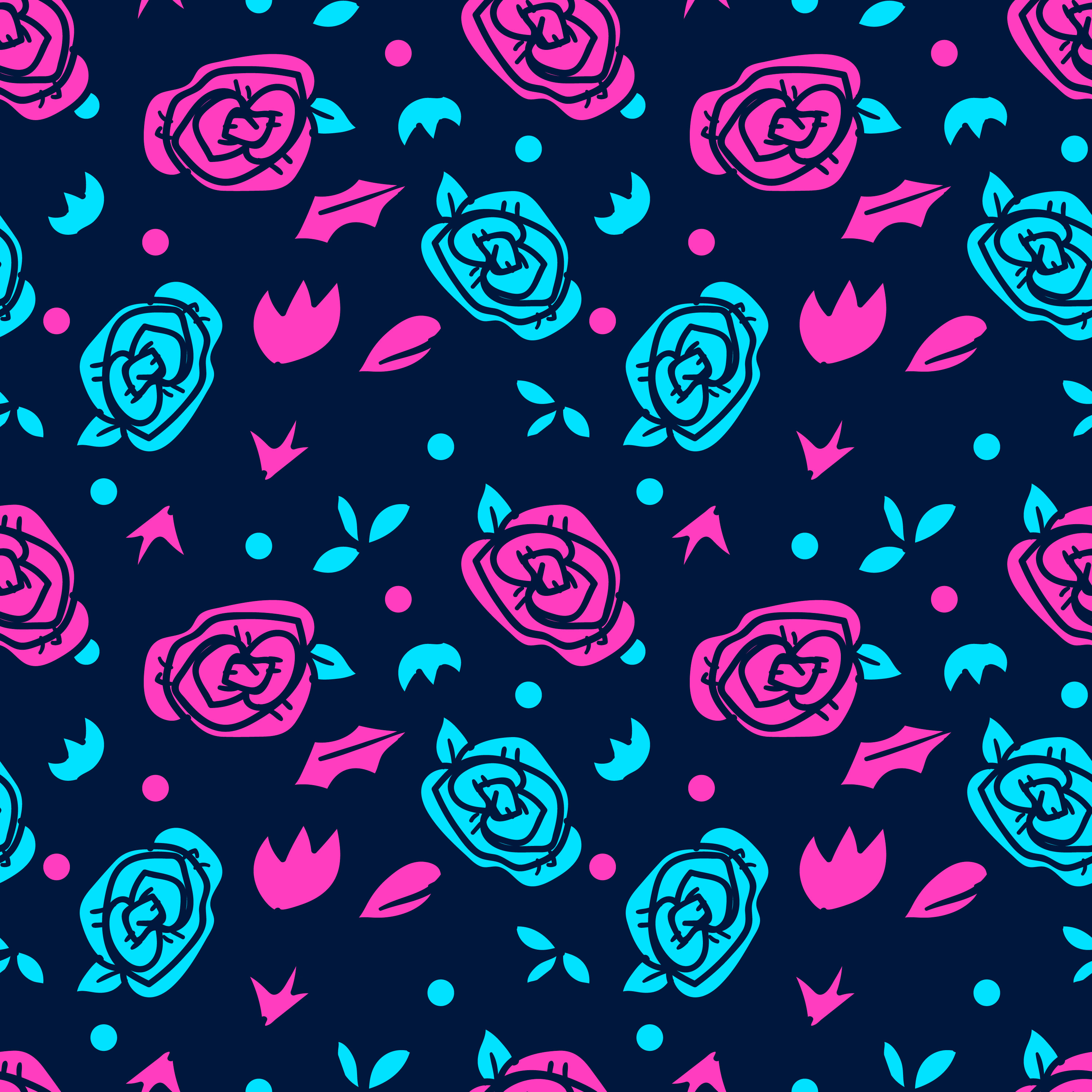 Flower Seamless Pattern Floral Pattern 506784 Vector Art At Vecteezy