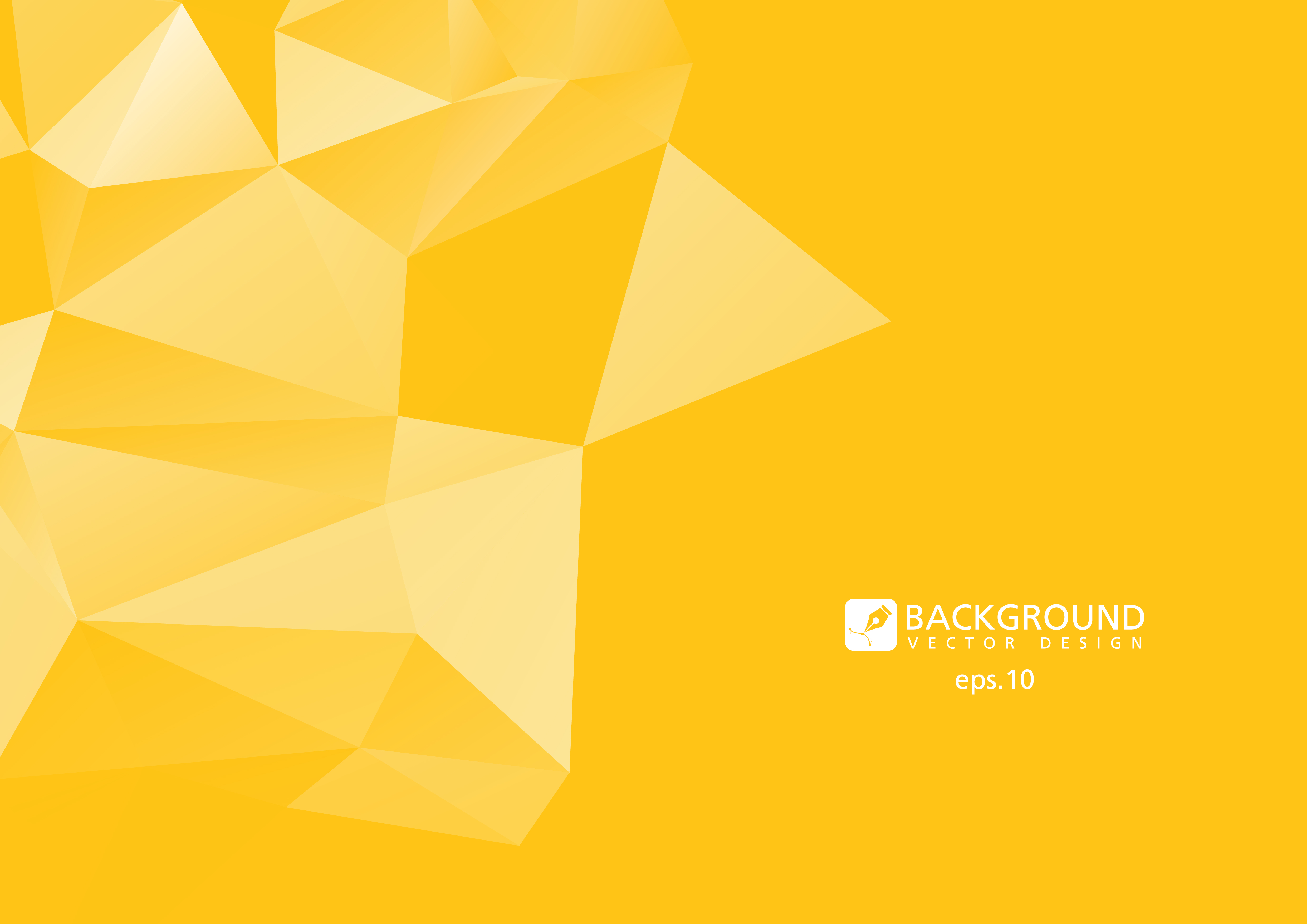 Yellow abstract geometric rumpled triangular low poly style vector ... Yellow abstract geometric rumpled triangular low poly style vector ...