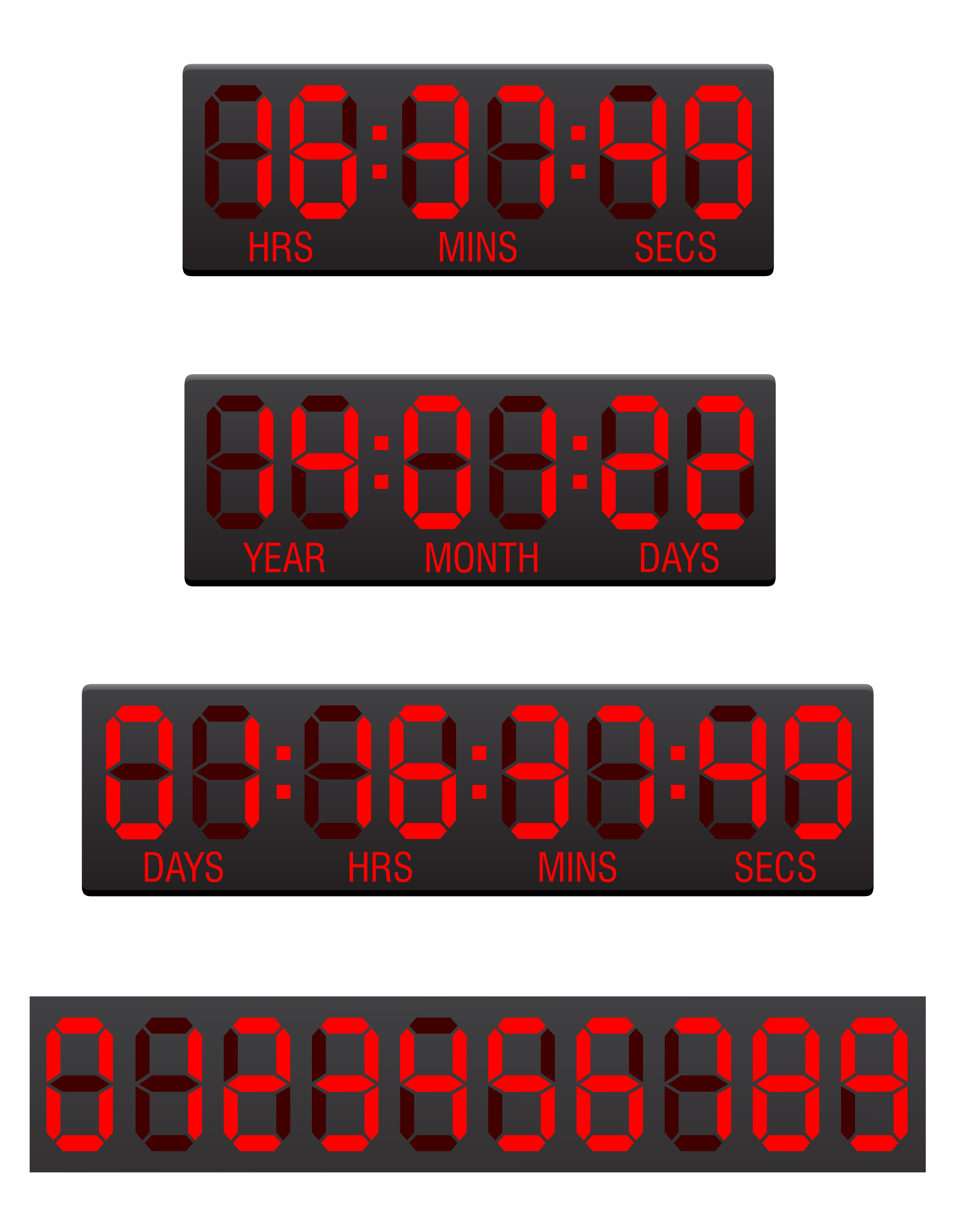 scoreboard digital countdown timer vector illustration 509676 Vector ... scoreboard digital countdown timer vector illustration 509676 Vector ...
