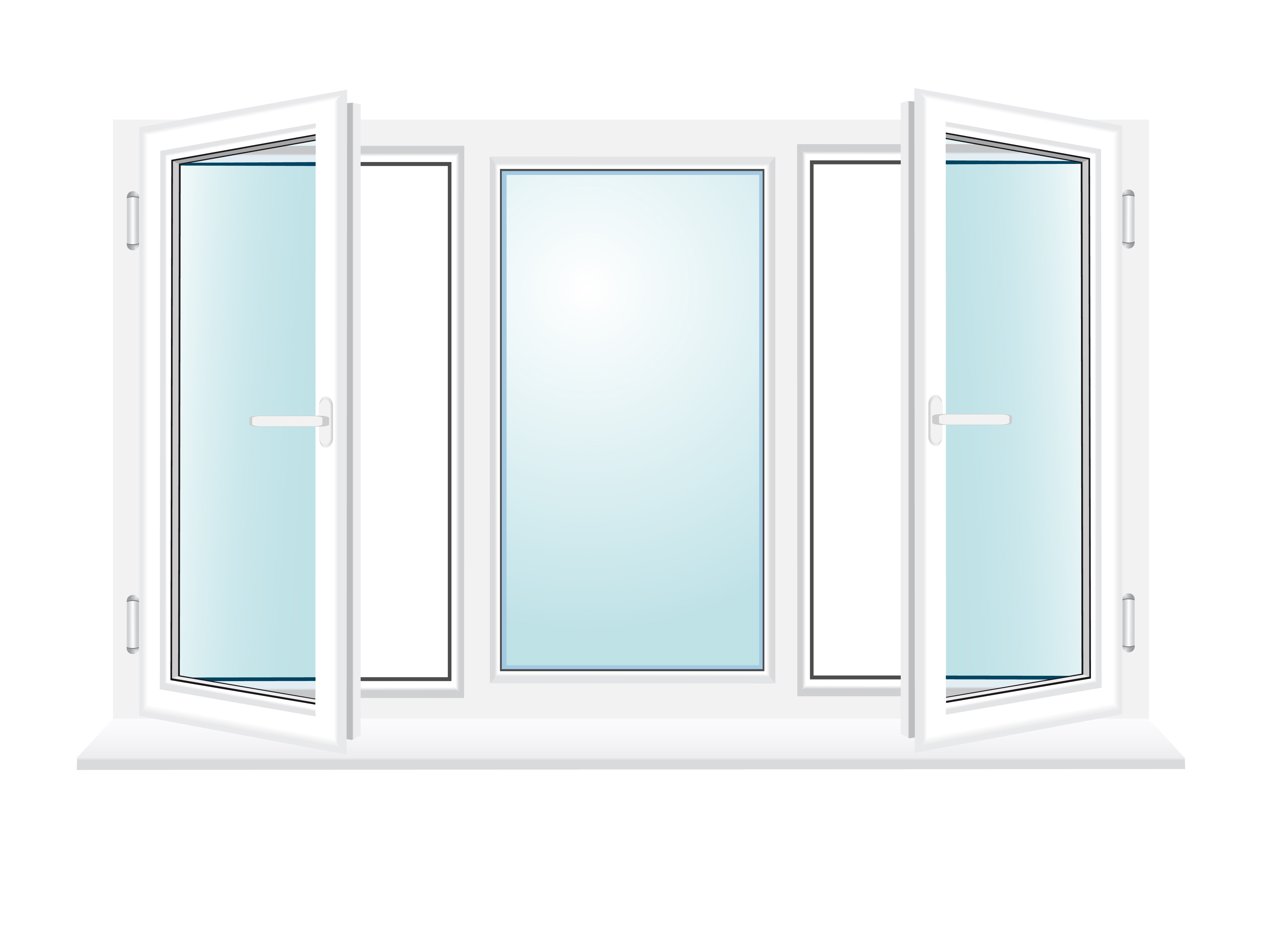 Open Plastic Glass Window Vector Illustration 509965 Vector Art At Vecteezy