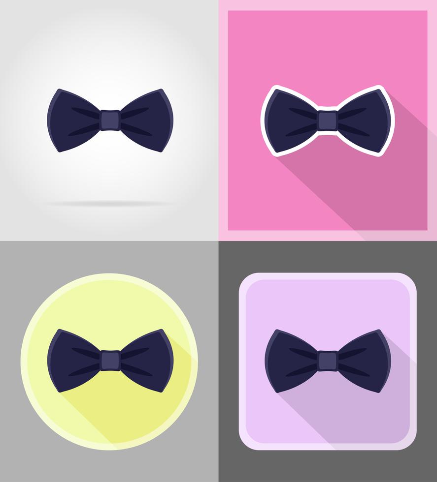 blue bow tie for men a suit flat icons vector illustration 510297 ...