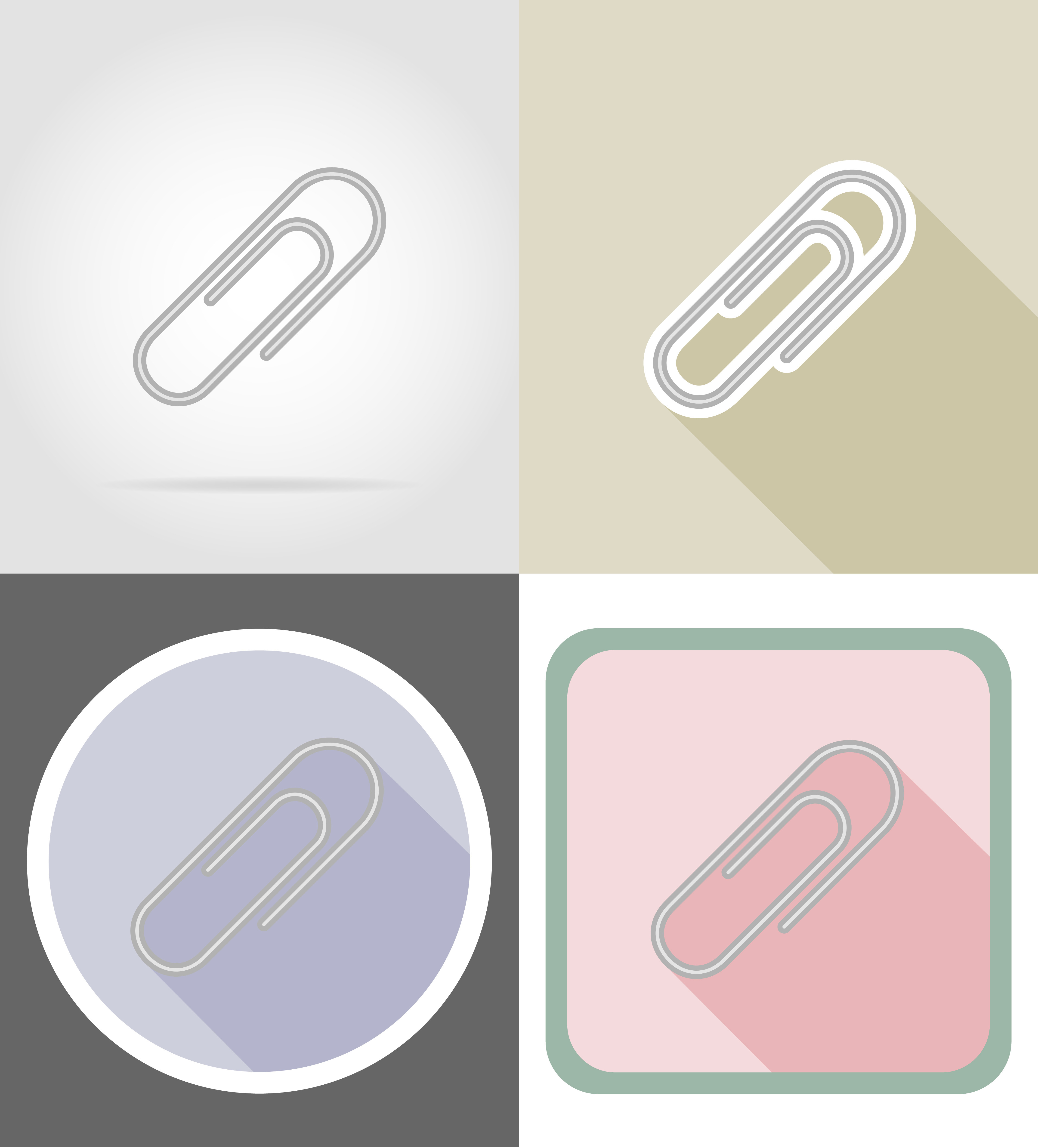 Clip Stationery Equipment Set Flat Icons Vector Illustration 510422 clip-stationery-equipment-set-flat-icons-vector-illustration-510422
