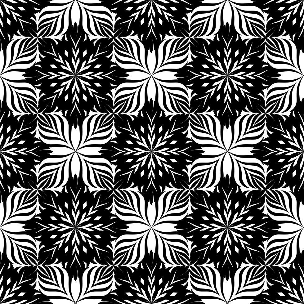 Abstract Seamless Pattern Floral Oriental Geometric Line Ornament