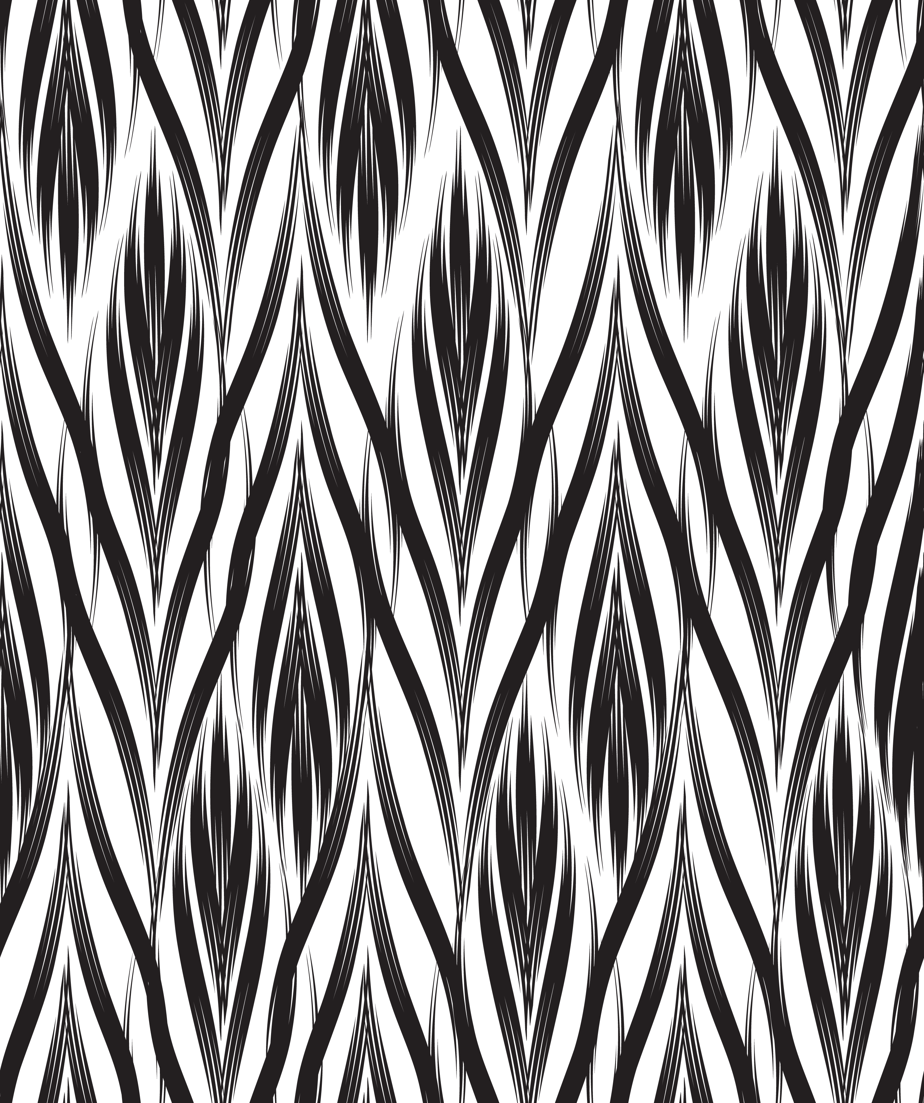 Abstract Seamless Pattern Floral Oriental Geometric Line Ornament