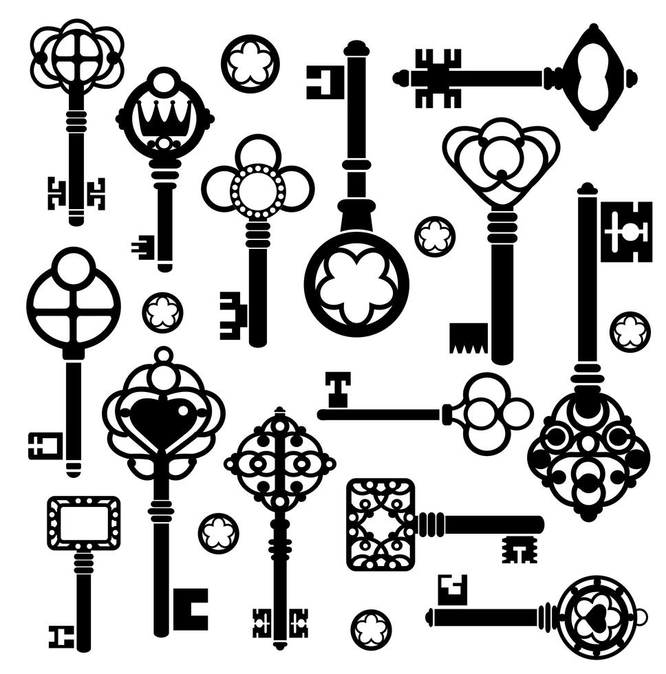 Set of keys 511979 Vector Art at Vecteezy