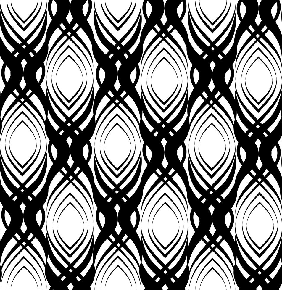 Abstract Seamless Pattern Floral Oriental Geometric Line Ornament