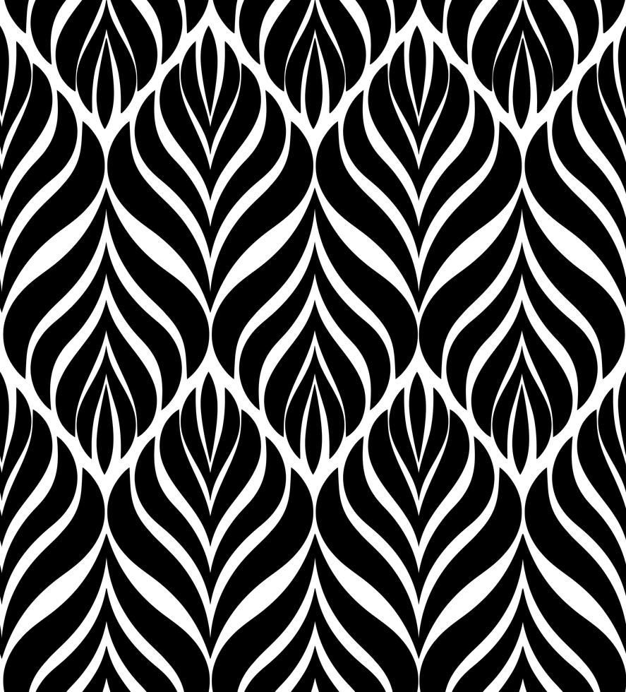 Abstract Seamless Pattern Floral Oriental Geometric Line Ornament