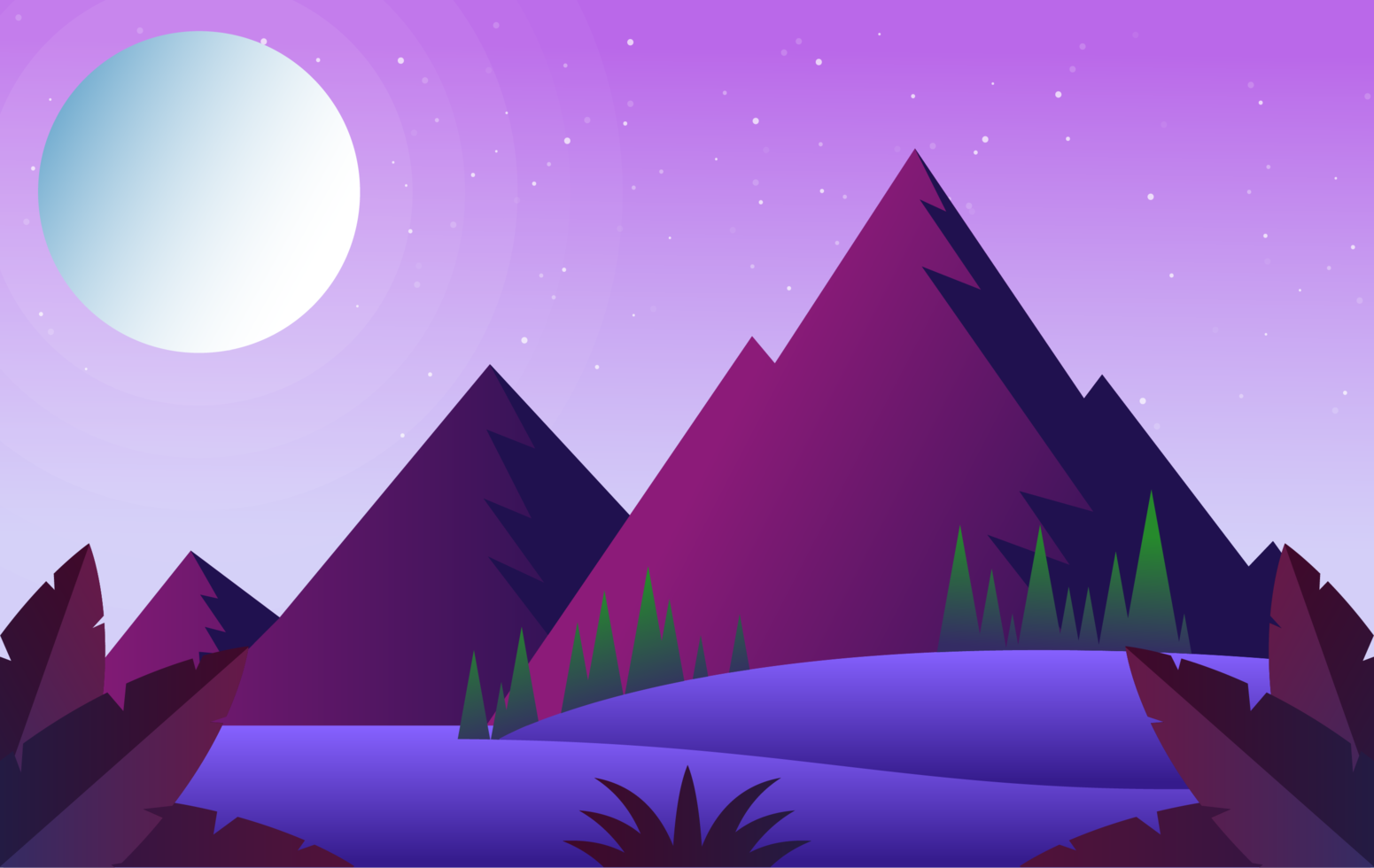 Vector Landscape illustration 517113 Vector Art at Vecteezy