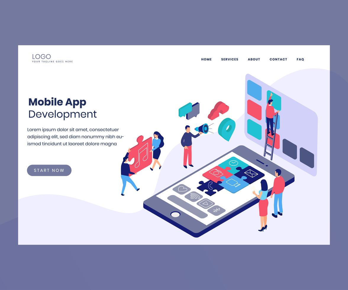 Isometric Artwork Concept of Mobile App Development 517387 Vector Art ... Isometric Artwork Concept of Mobile App Development 517387 Vector Art ...