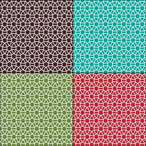 interlocking circles seamless geometric patterns 518118 Vector Art at Vecteezy