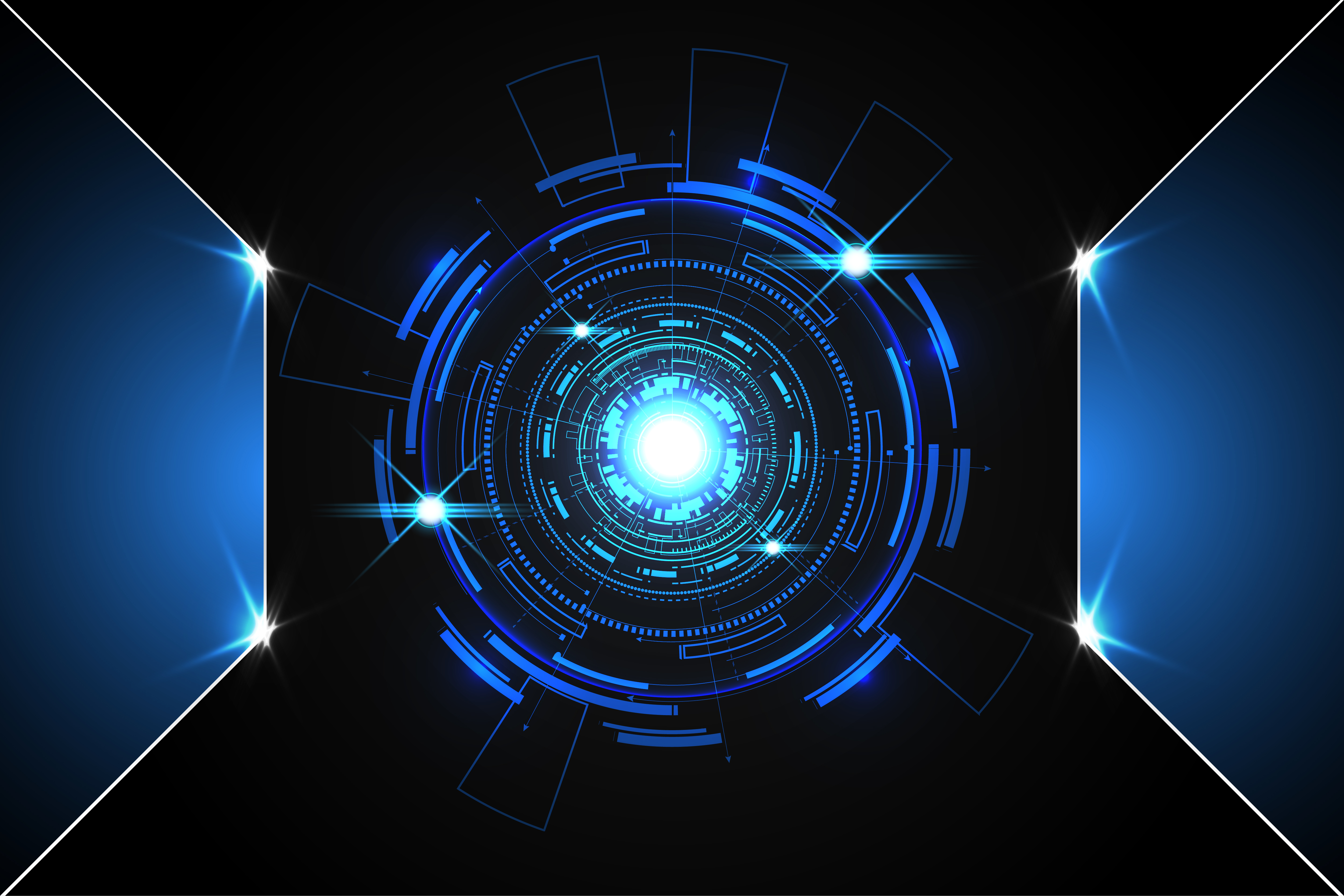 abstract technology background concept circle circuit digital metal ... abstract technology background concept circle circuit digital metal ...