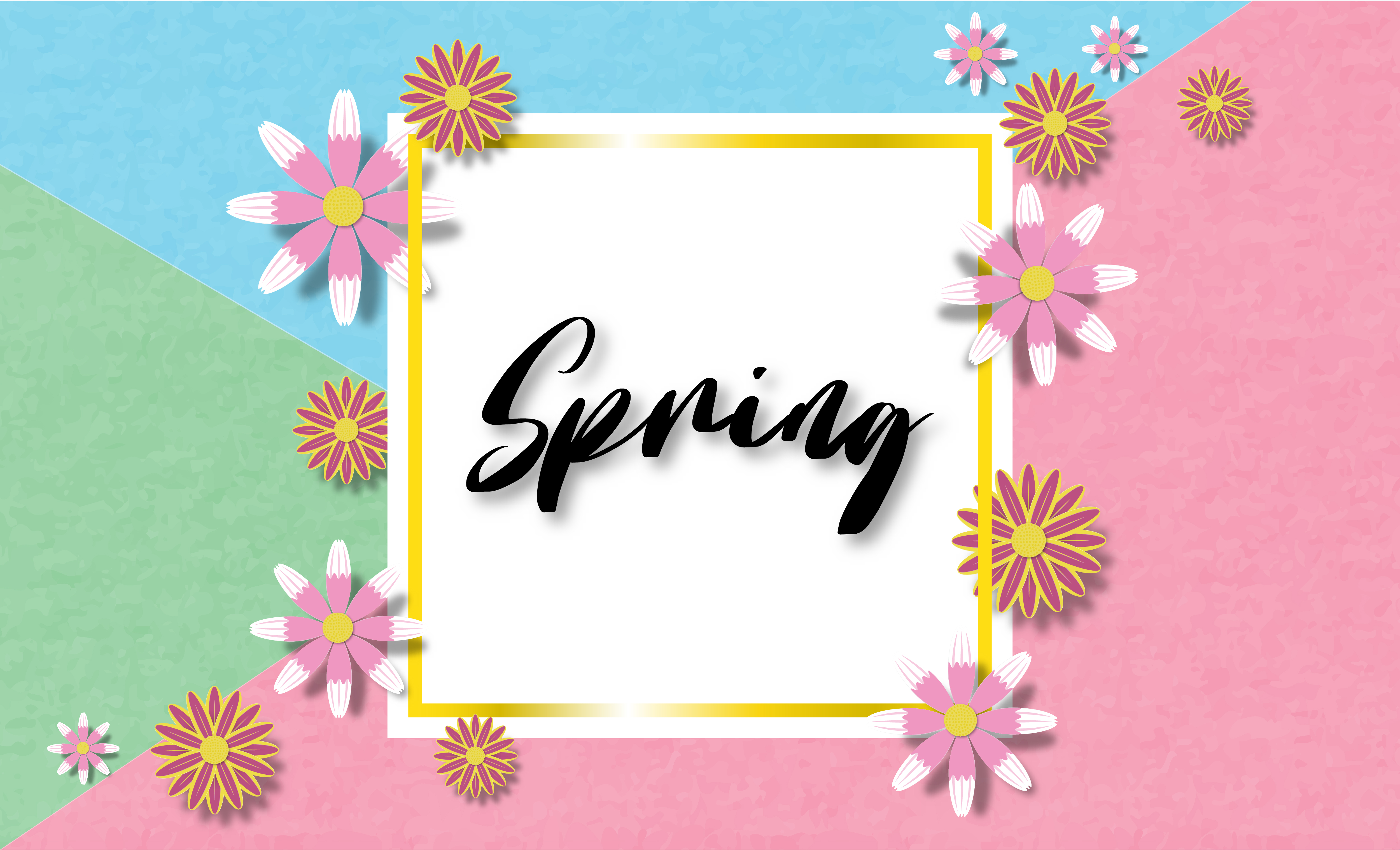 Creative vector illustration colorful spring background. 518639 Vector ...