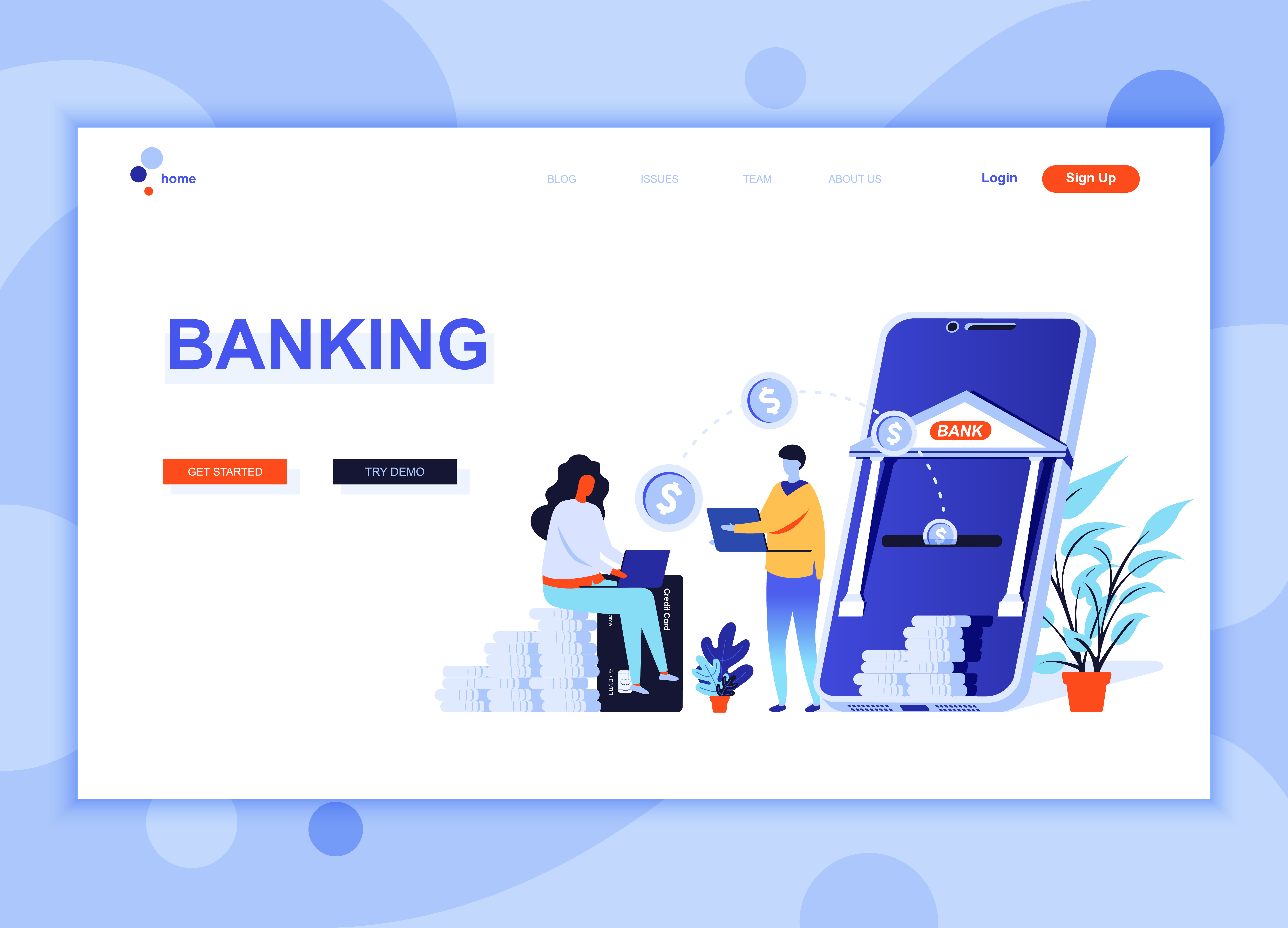 Online Banking System Templates