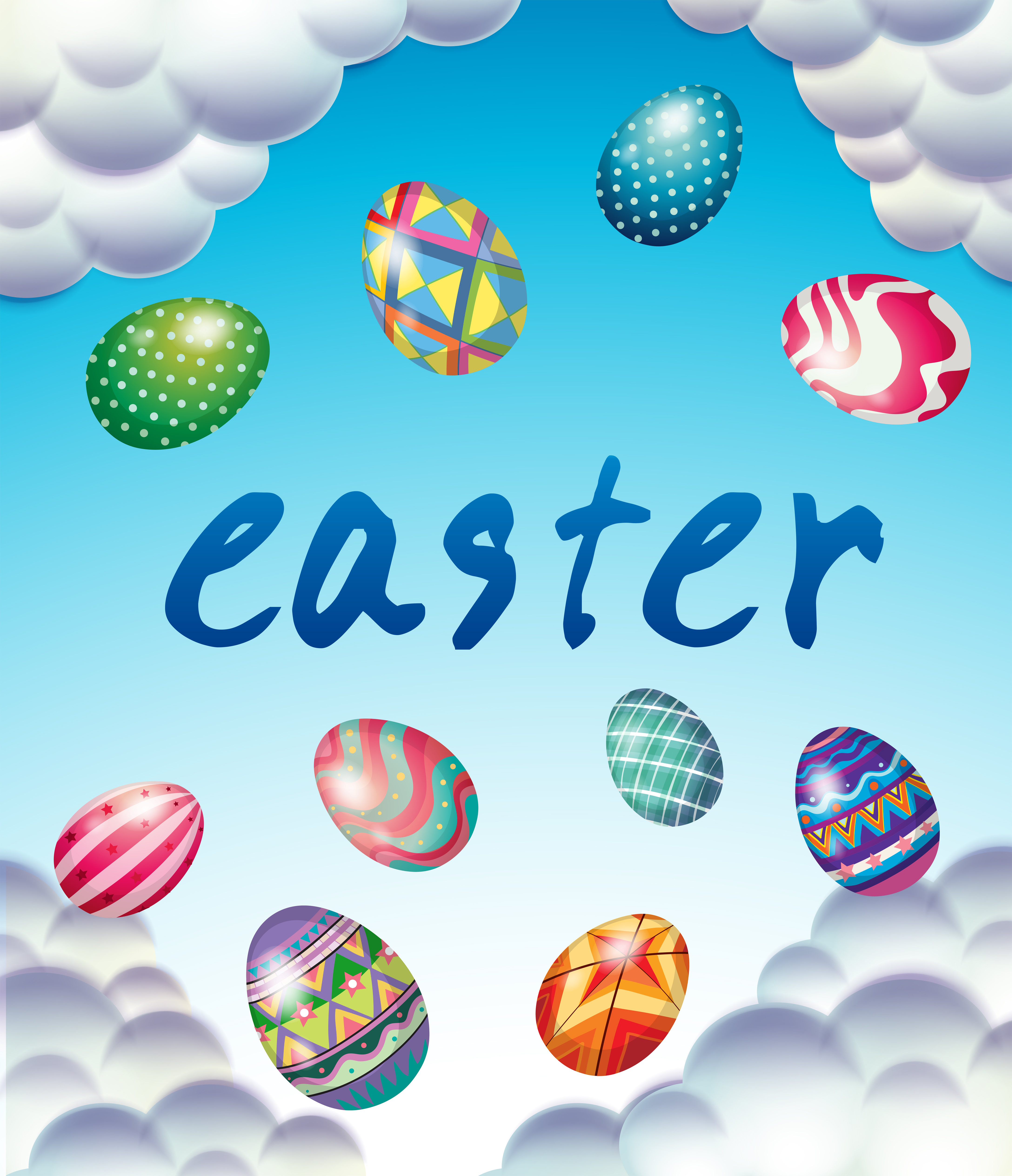 Easter Card Template With Eggs In Blue Sky 519878 Vector Art At Vecteezy easter-card-template-with-eggs-in-blue-sky-519878-vector-art-at-vecteezy