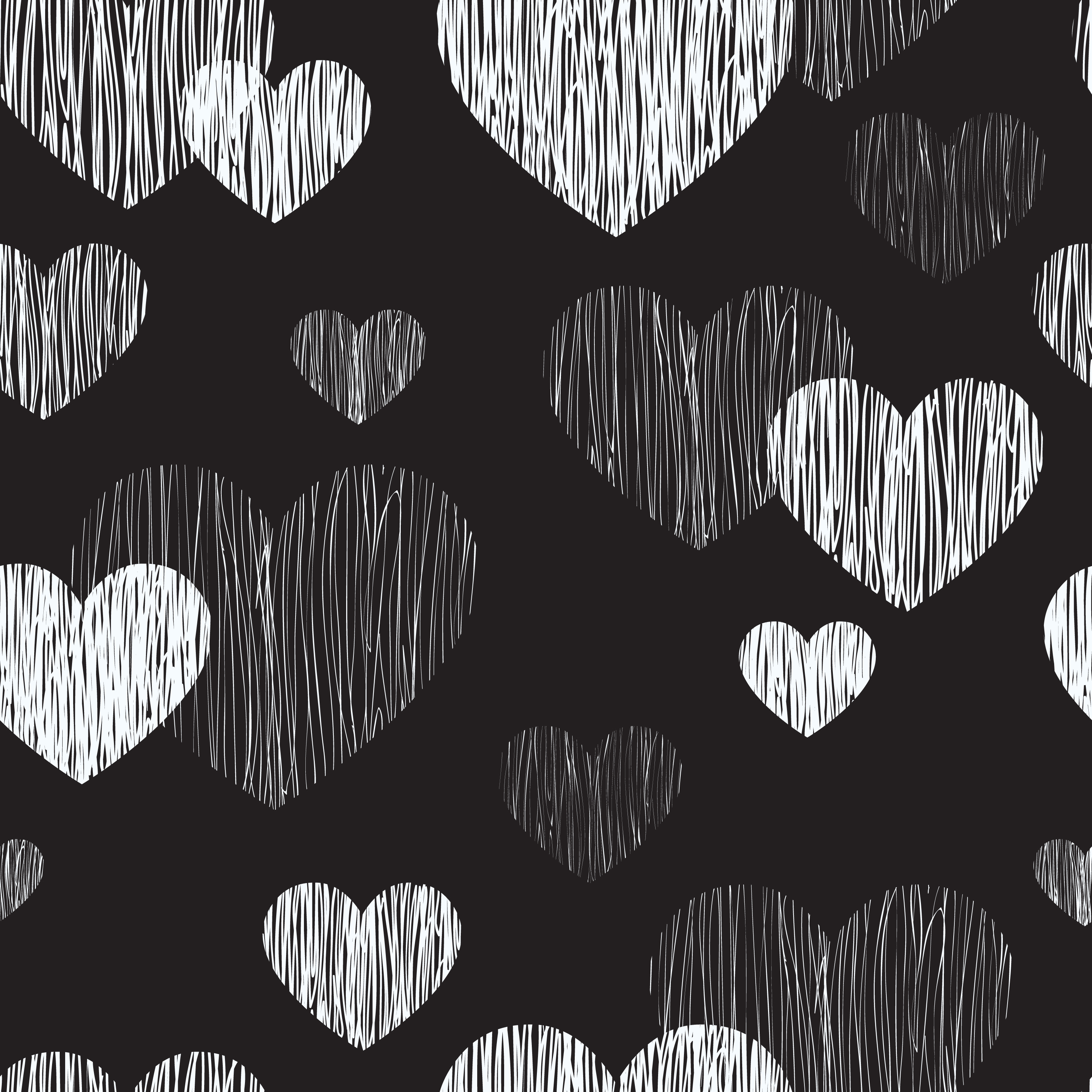 Love heart seamless pattern. Happy Valentines day background 524178 ...