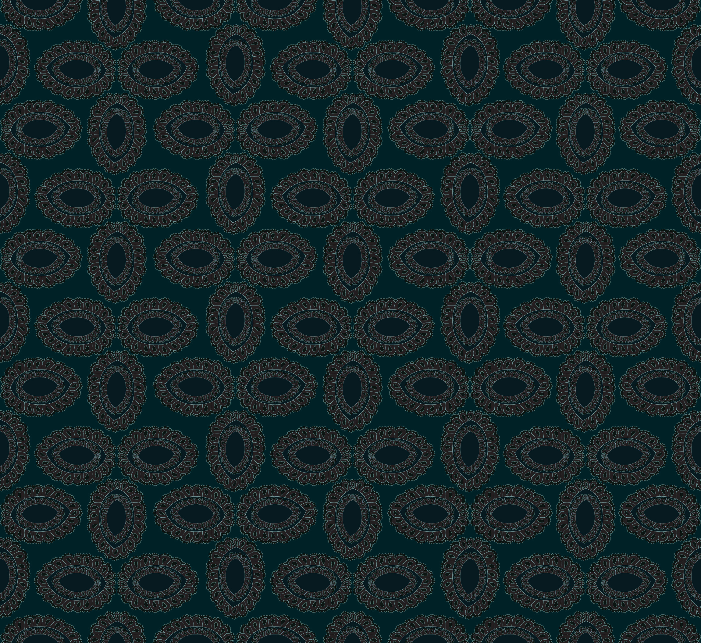 Abstract Oriental Floral Tile Pattern Geometric Ornament 524255 Vector