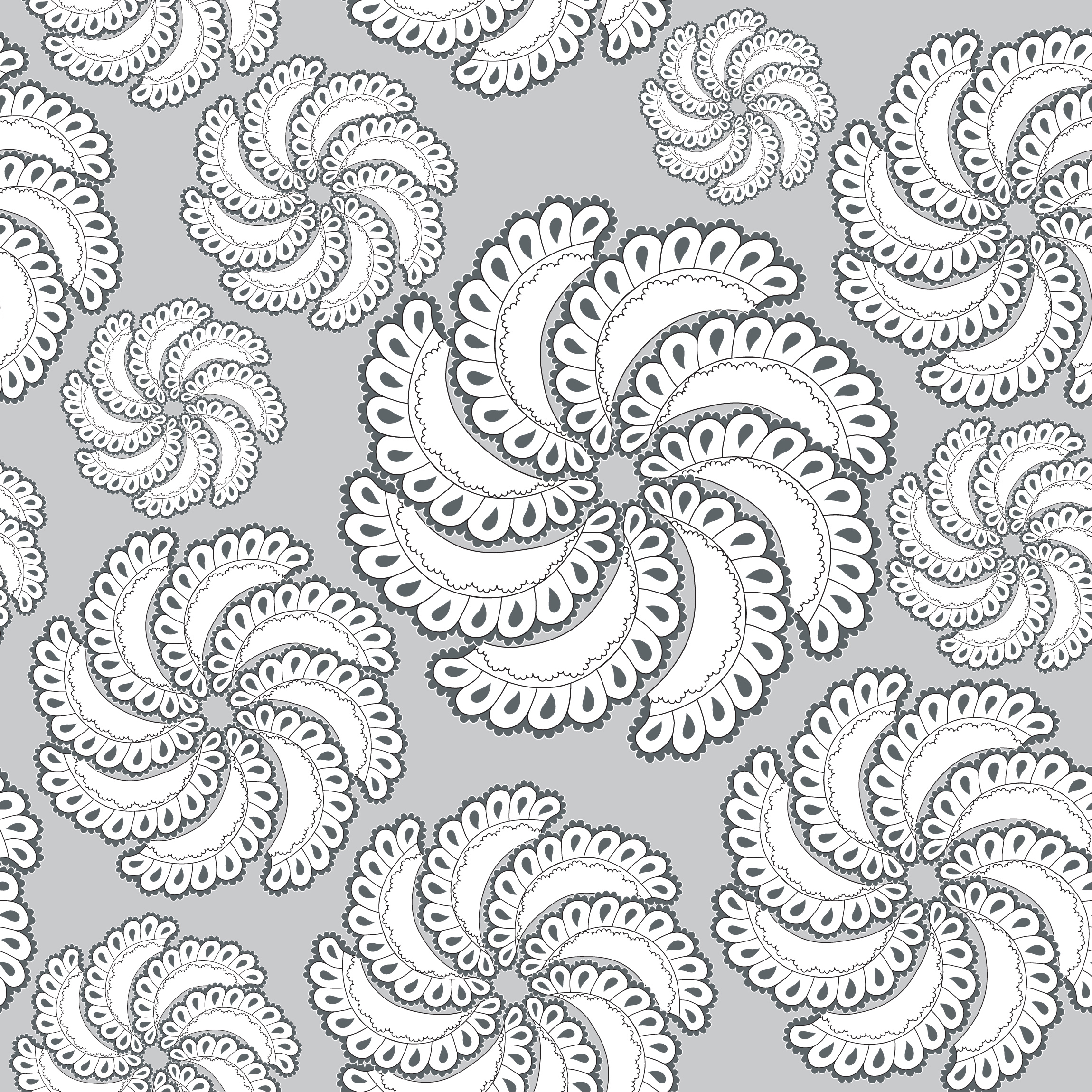 Abstract Oriental Floral Tile Pattern Geometric Ornament 524360 Vector