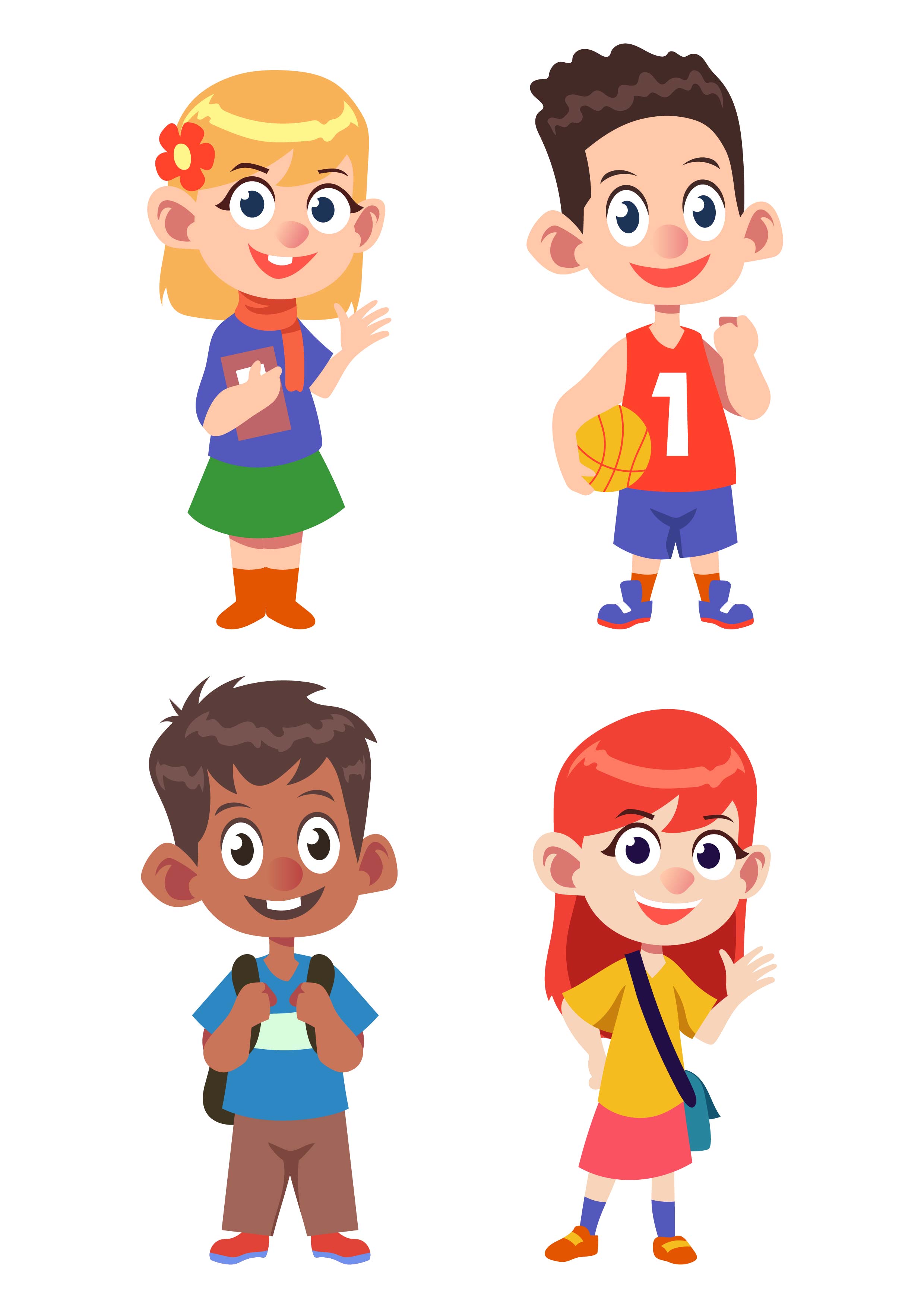 Cute Children Character Set 525018 Vector Art at Vecteezy Cute Children Character Set 525018 Vector Art at Vecteezy