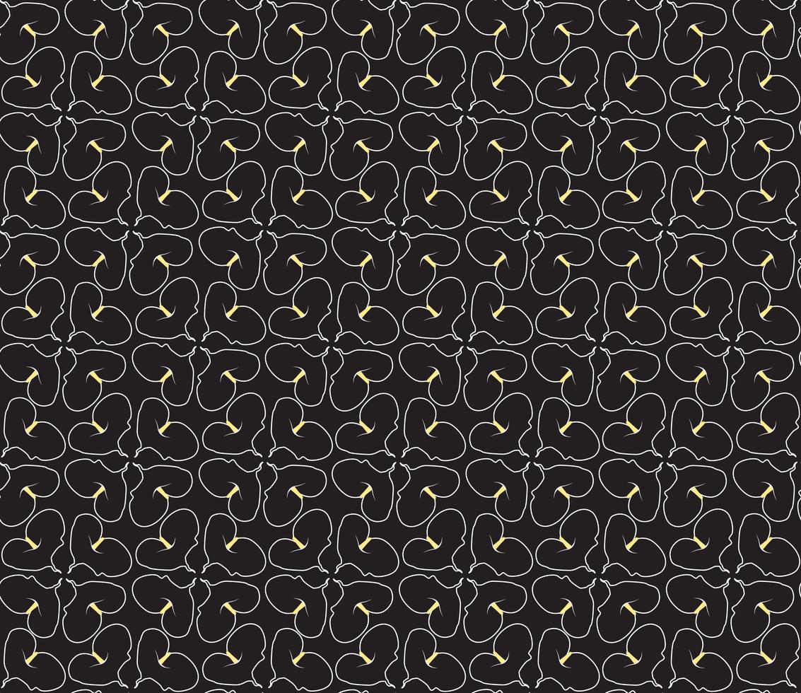 Abstract Oriental Floral Seamless Pattern Flower Geometric Ornamental