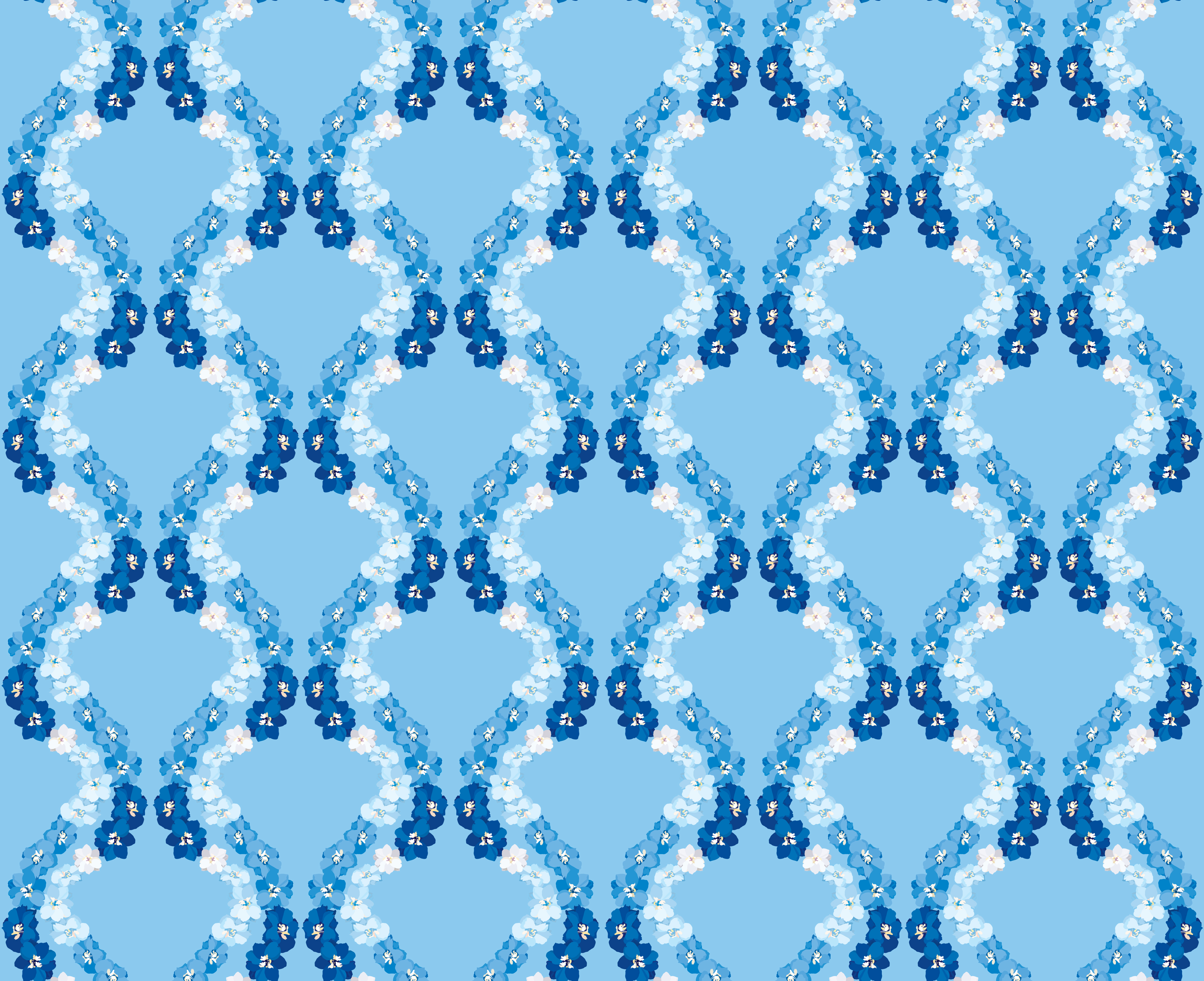 Abstract Floral Tile Pattern Garden Flower Background 527251 Vector Art At Vecteezy