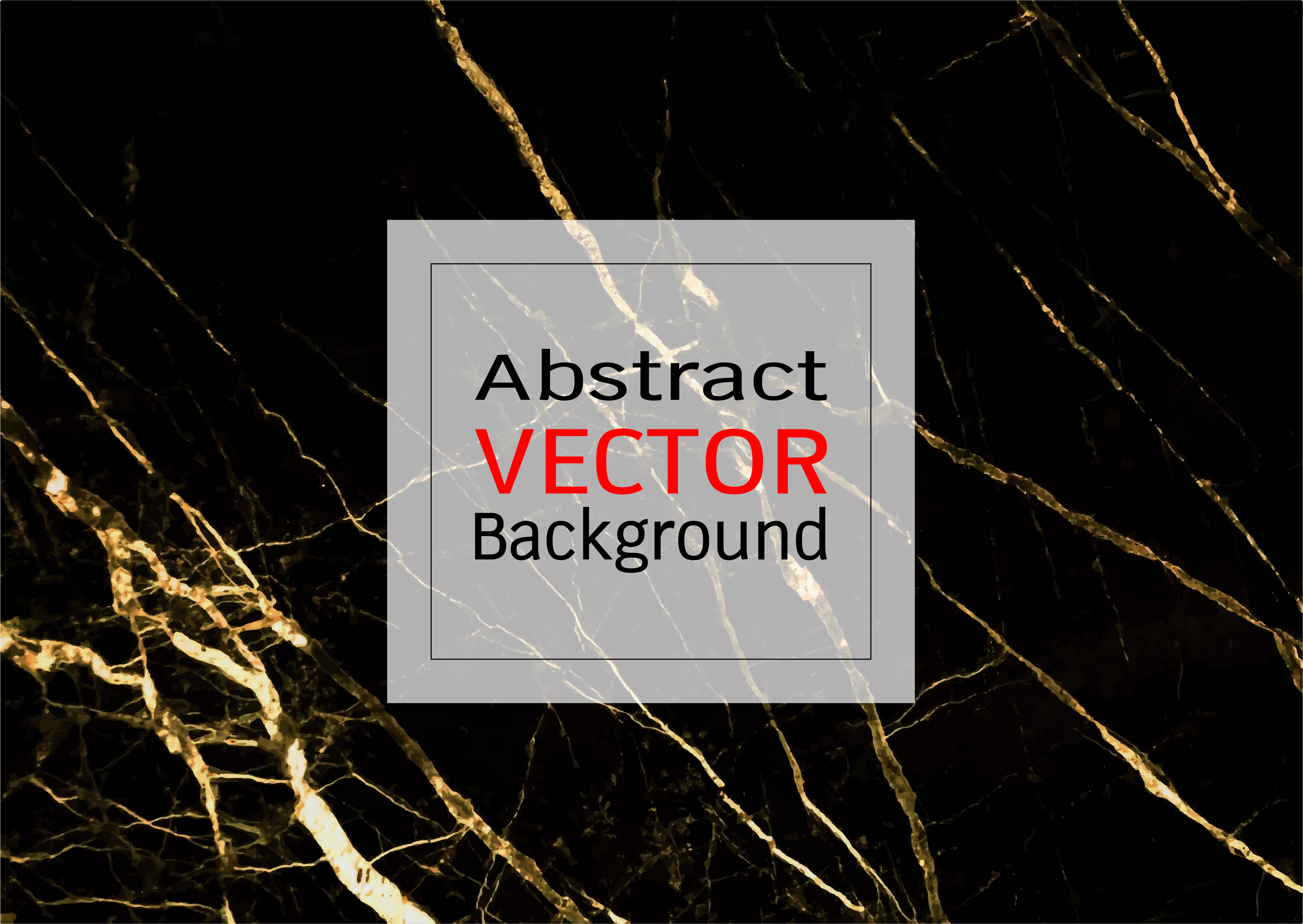 Gold marble, Vector pattern with golden foil texture on black and dark ...