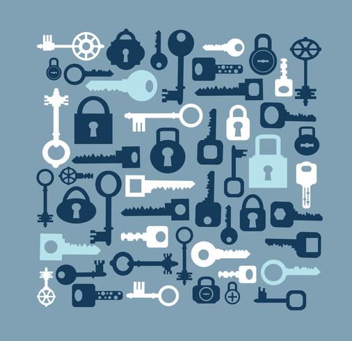 keys in flat style 532602 Vector Art at Vecteezy