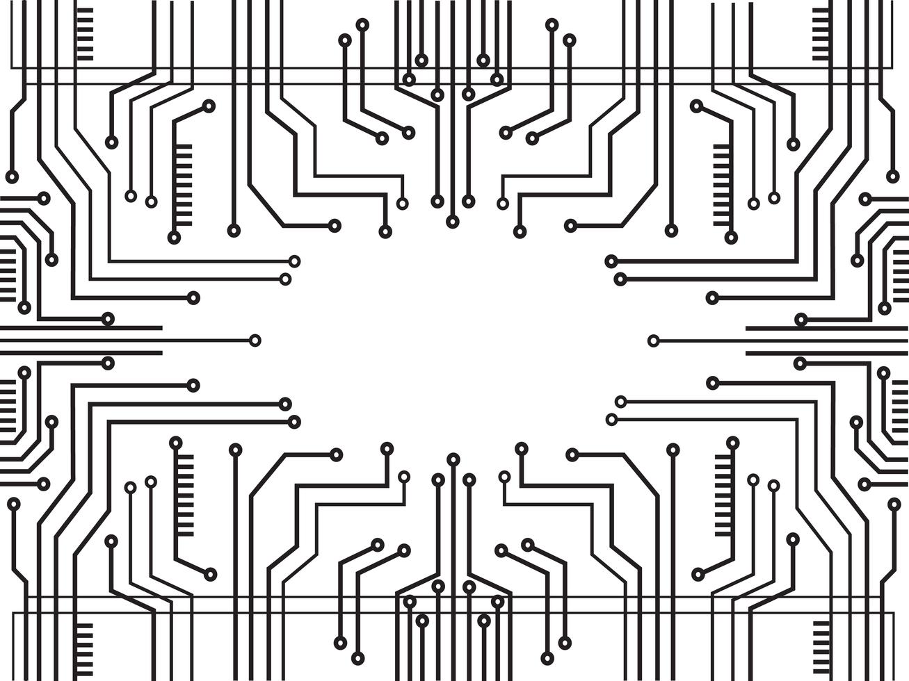 Microchip Line Technology Symbol Abstract Background 533026 Vector Art