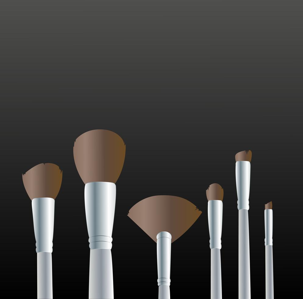 Makeup tools background vector 533368 Vector Art at Vecteezy