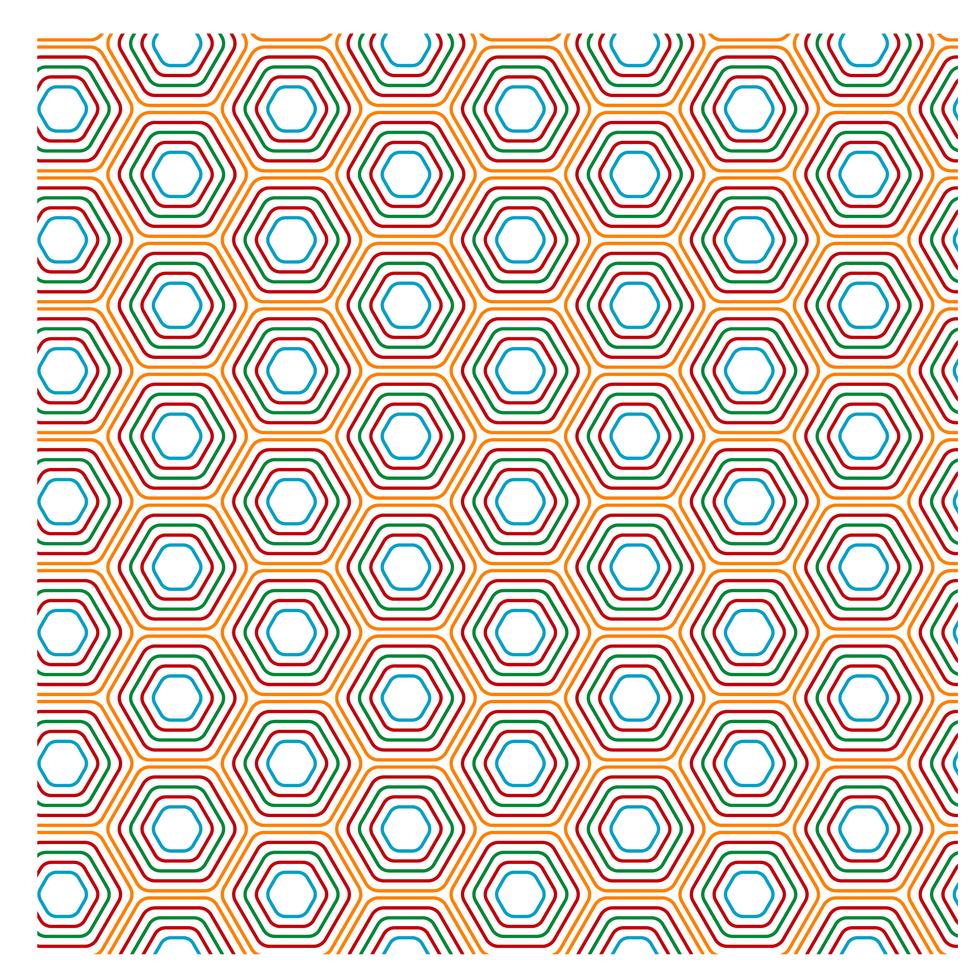 Yellow Hexagonal Pattern Design 534736 Vector Art at Vecteezy