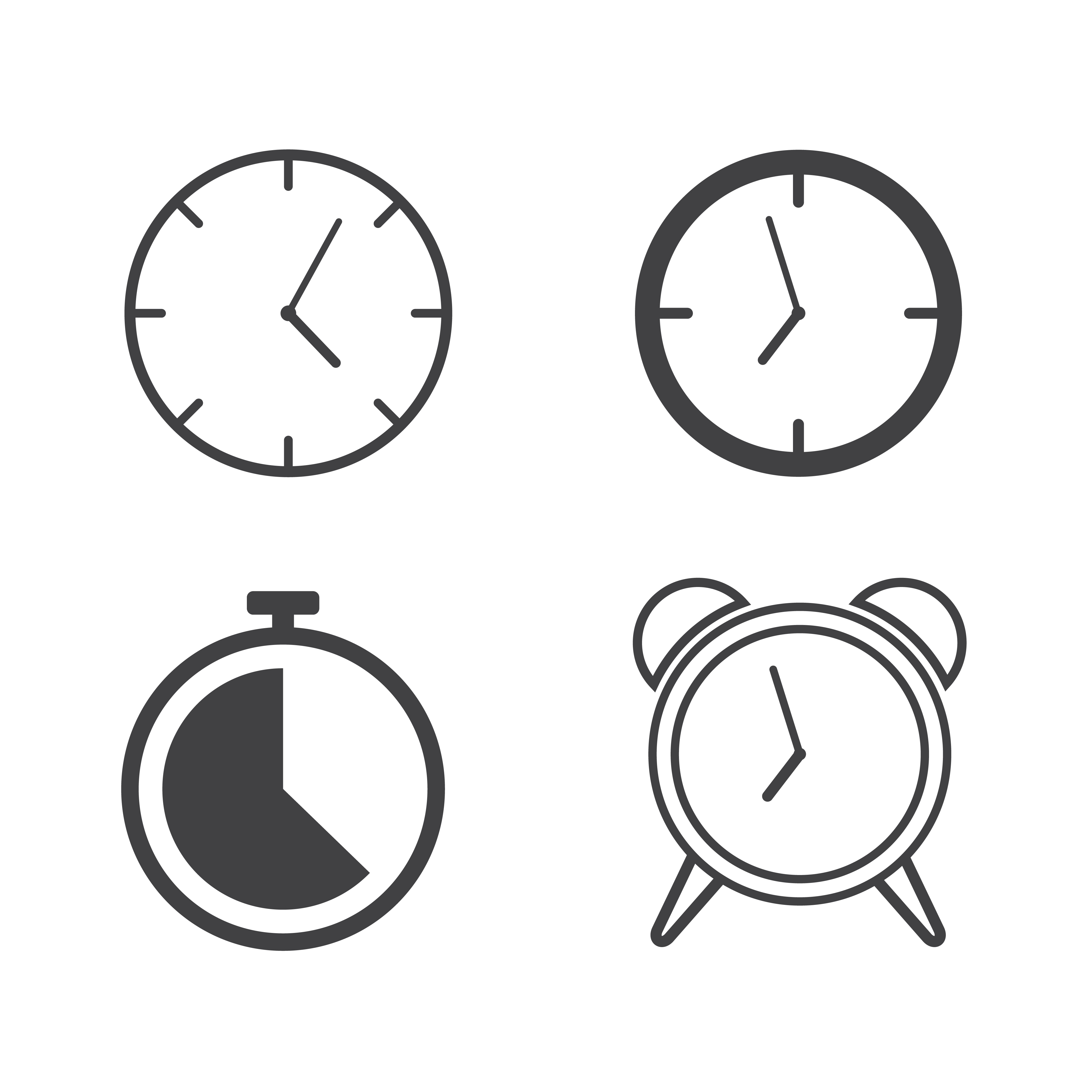 Set of line clocks icons - Vector illustration 538688 Vector Art at ... Set of line clocks icons - Vector illustration 538688 Vector Art at ...
