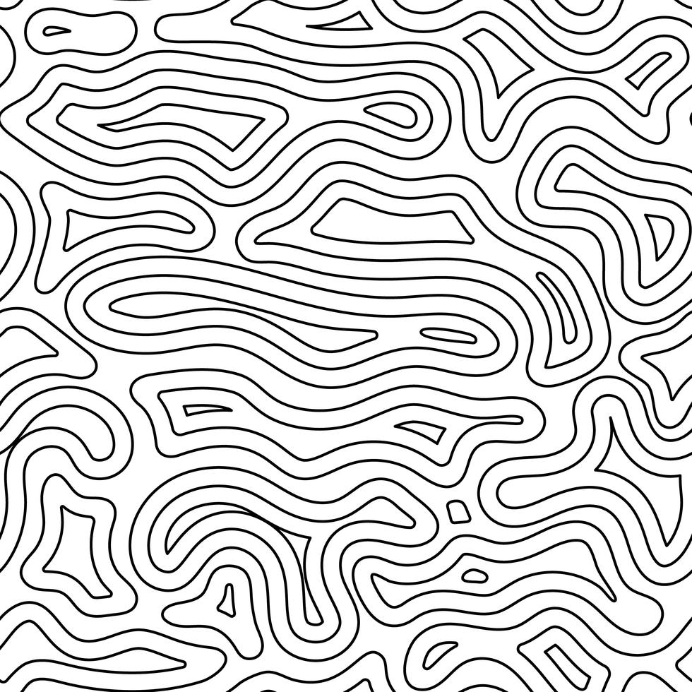 Abstract terrain with black line on seamless background design. 538764 ...