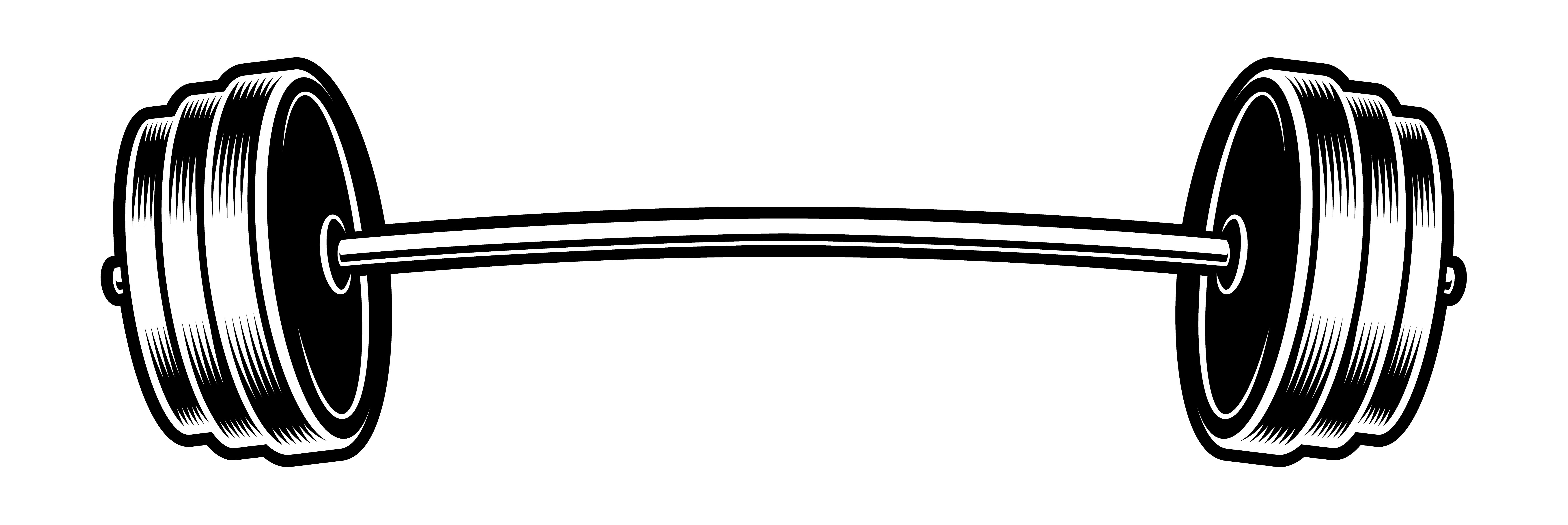 Black and white illustration of a barbell 539381 Vector Art at Vecteezy Black and white illustration of a barbell 539381 Vector Art at Vecteezy
