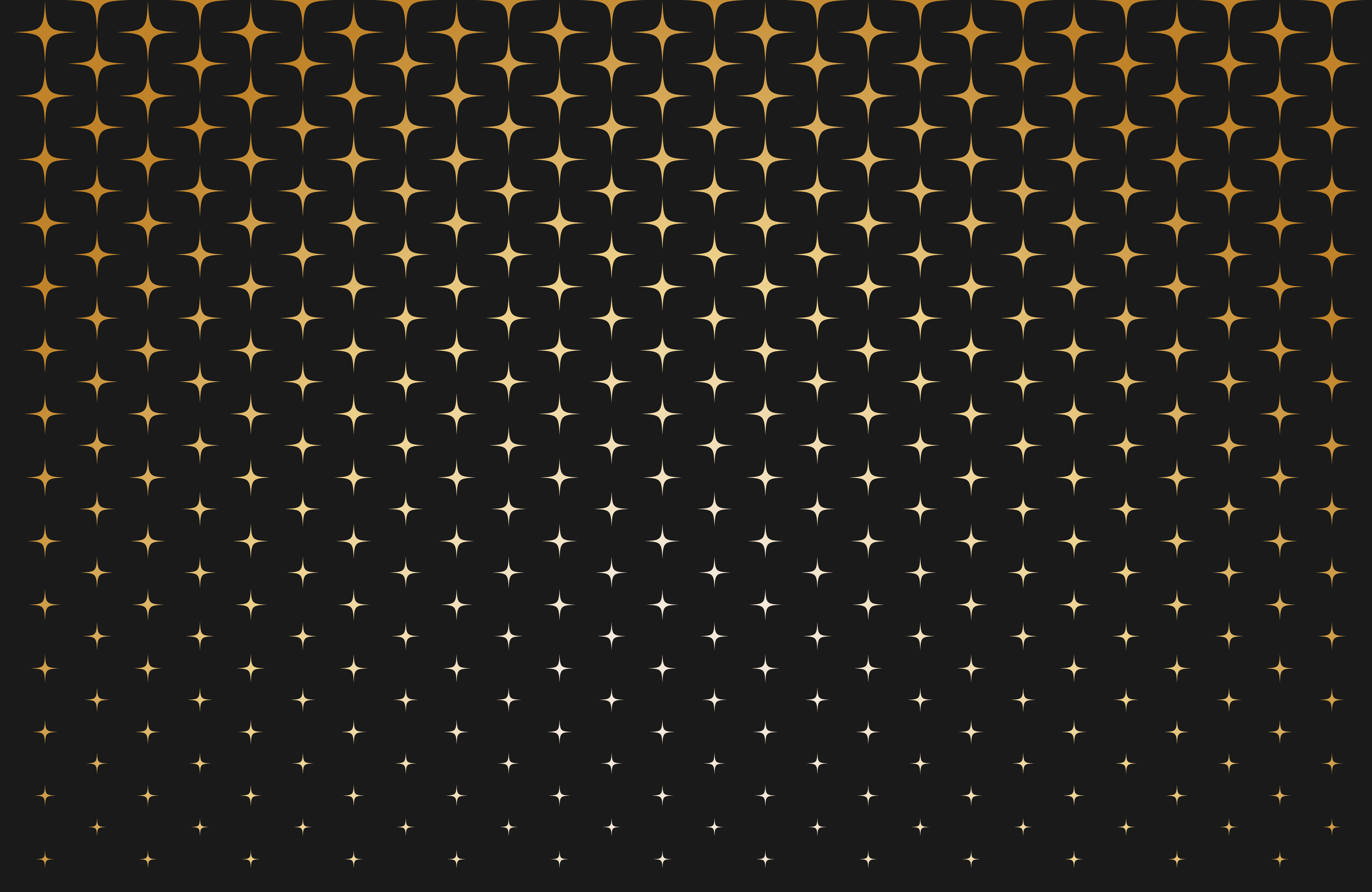 Abstract Pattern Of Scale Gold Stars On Black Background Vector