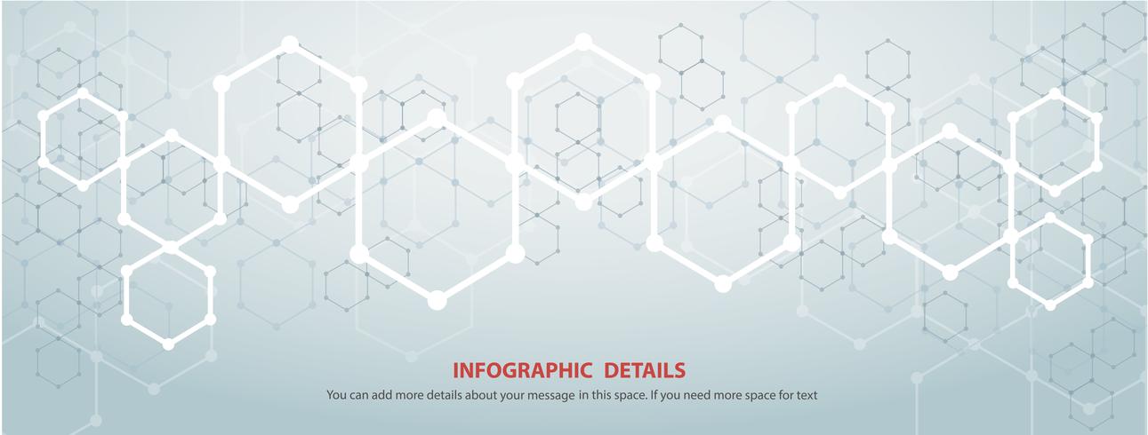 the shape of hexagon concept design abstract technology background ...