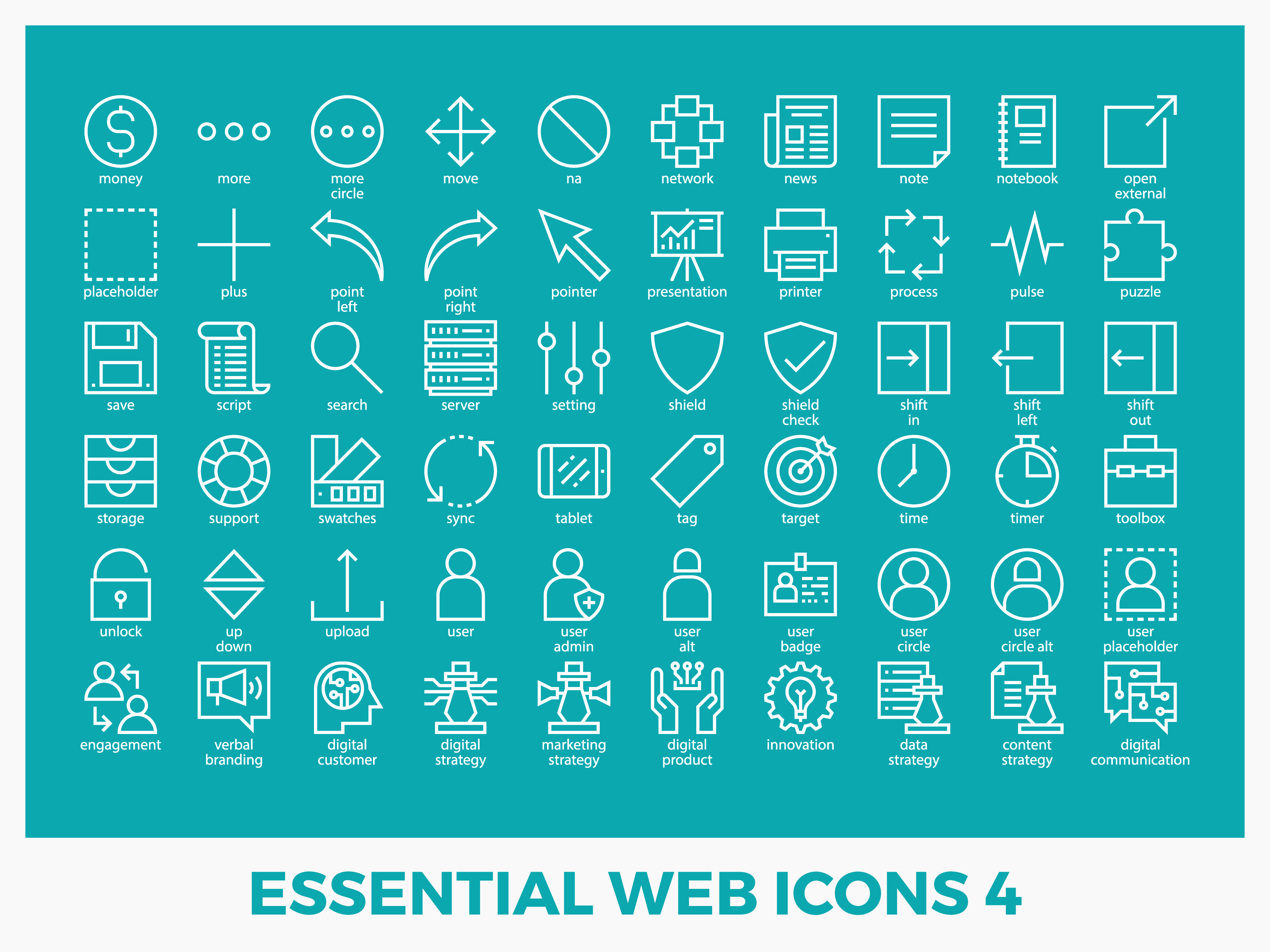 Essential mixed web icons 539712 Vector Art at Vecteezy