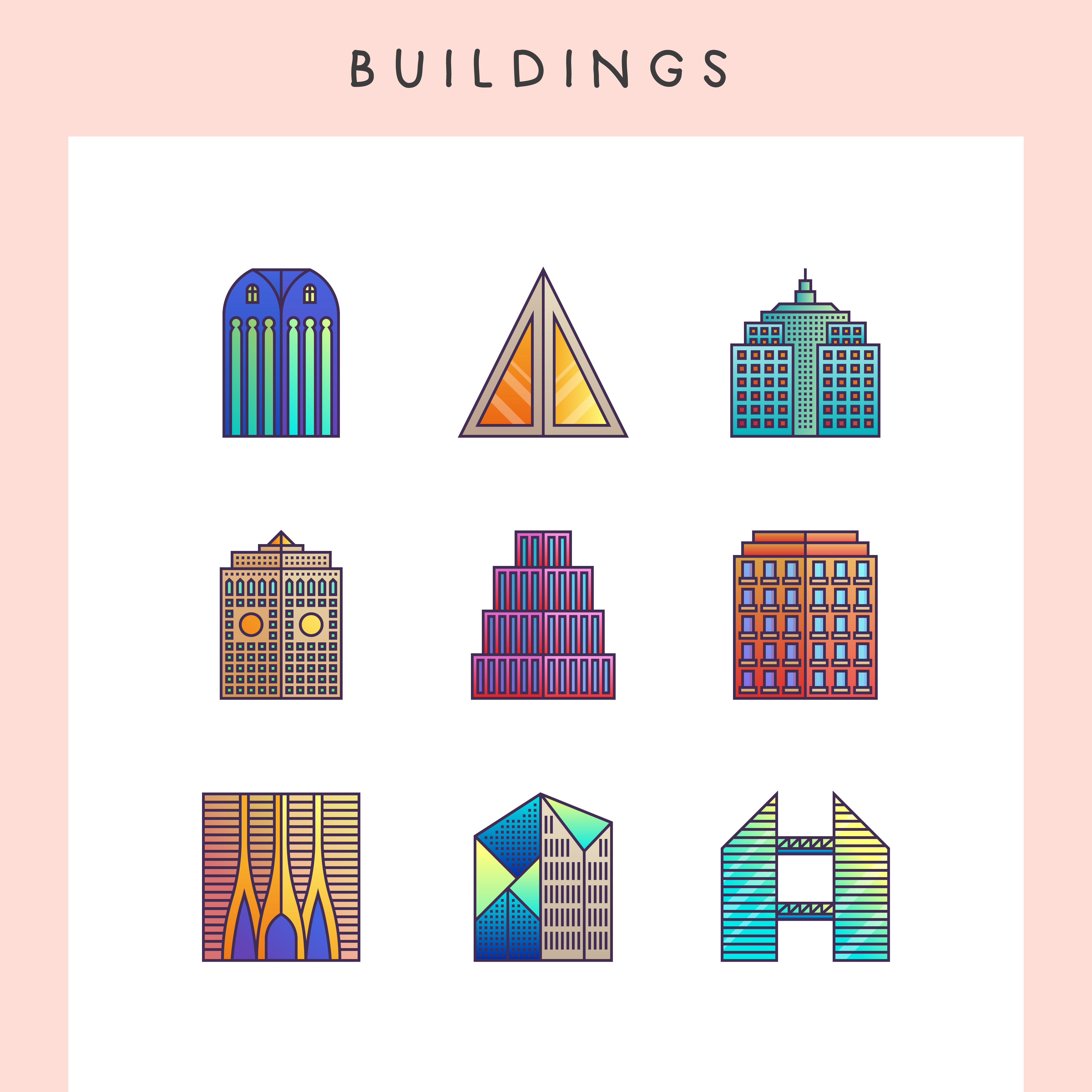 Building icons 539842 Vector Art at Vecteezy