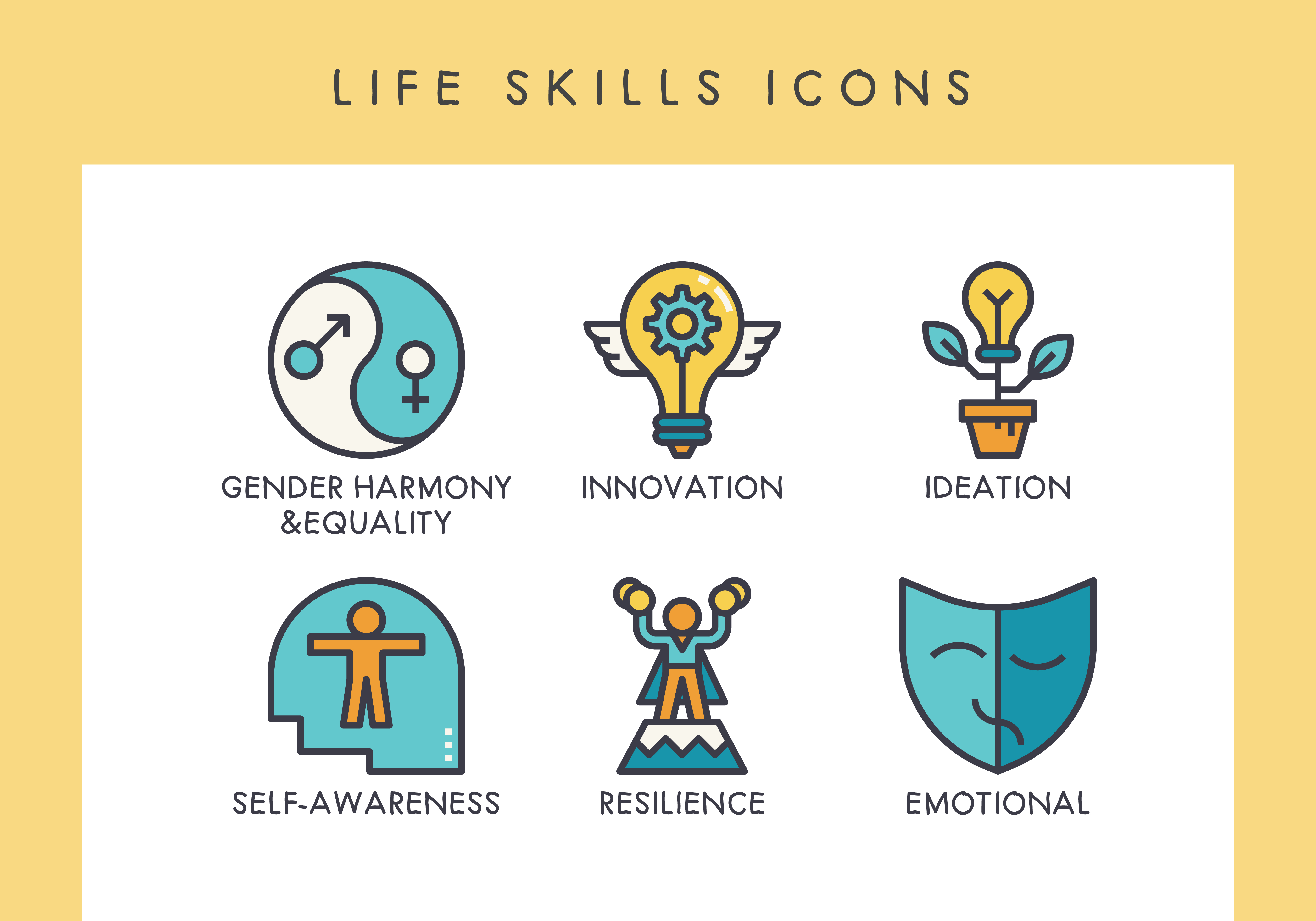 LIfe skills icons 539862 Vector Art at Vecteezy LIfe skills icons 539862 Vector Art at Vecteezy