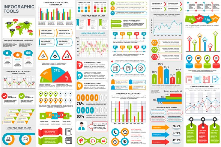 Infographic elements data visualization vector design template. Can be used for steps, options ...
