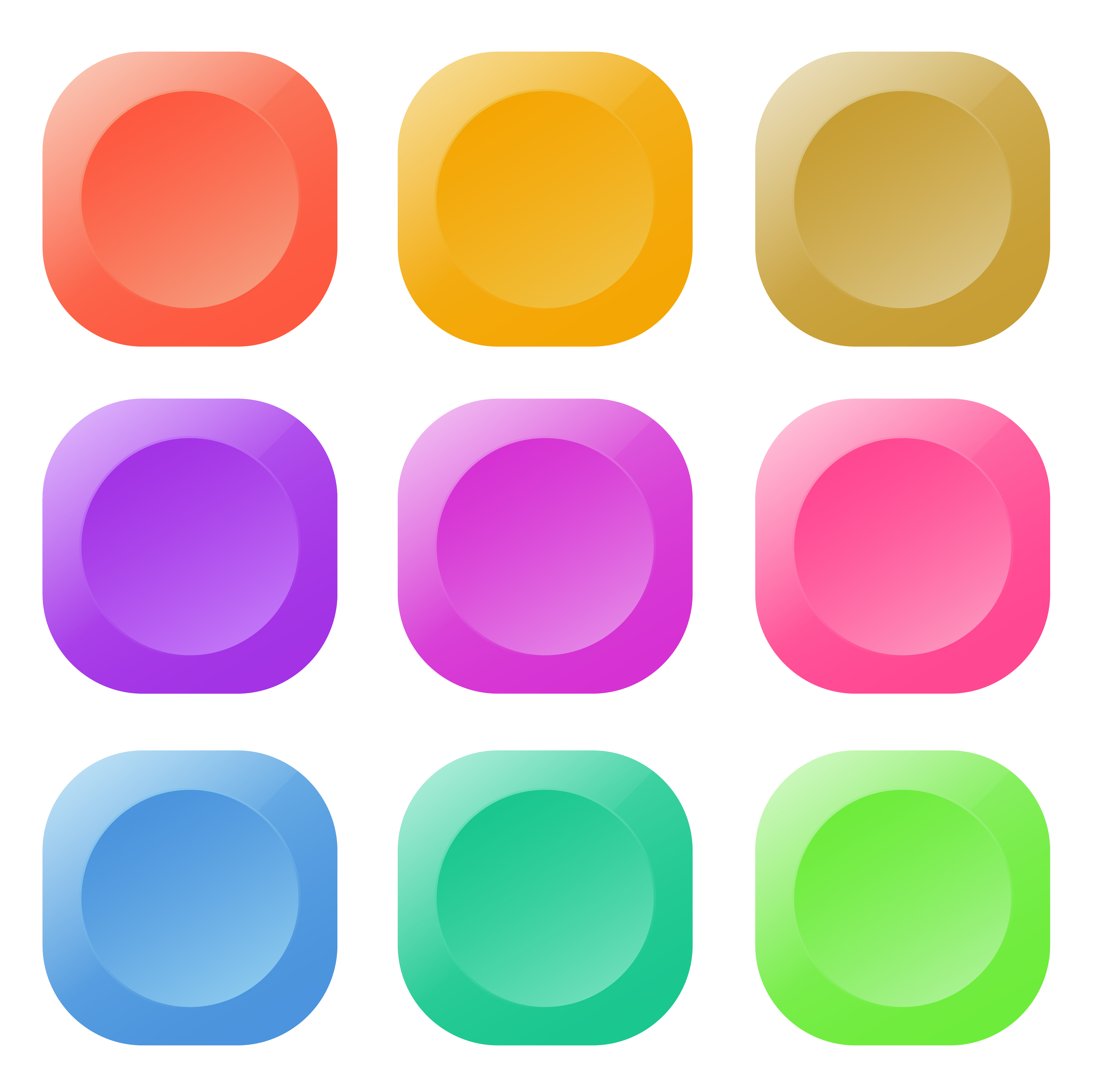 Cartoon Button Set Game Gui Element For Mobile Game 540897 Vector Art
